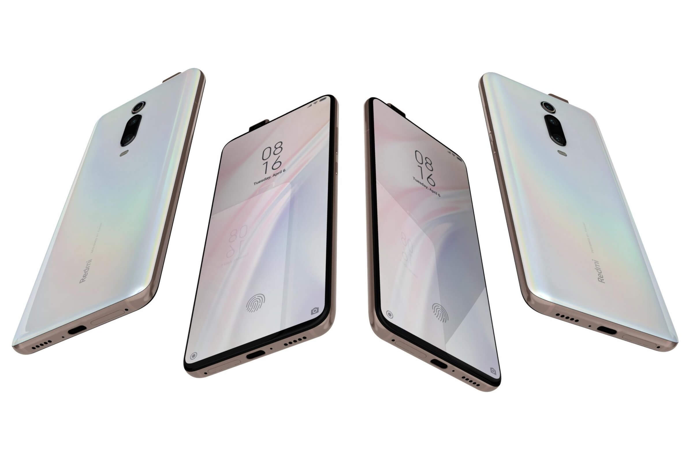 Xiaomi Redmi K20 Pro Pearl White - 3D Model by Rever_Art