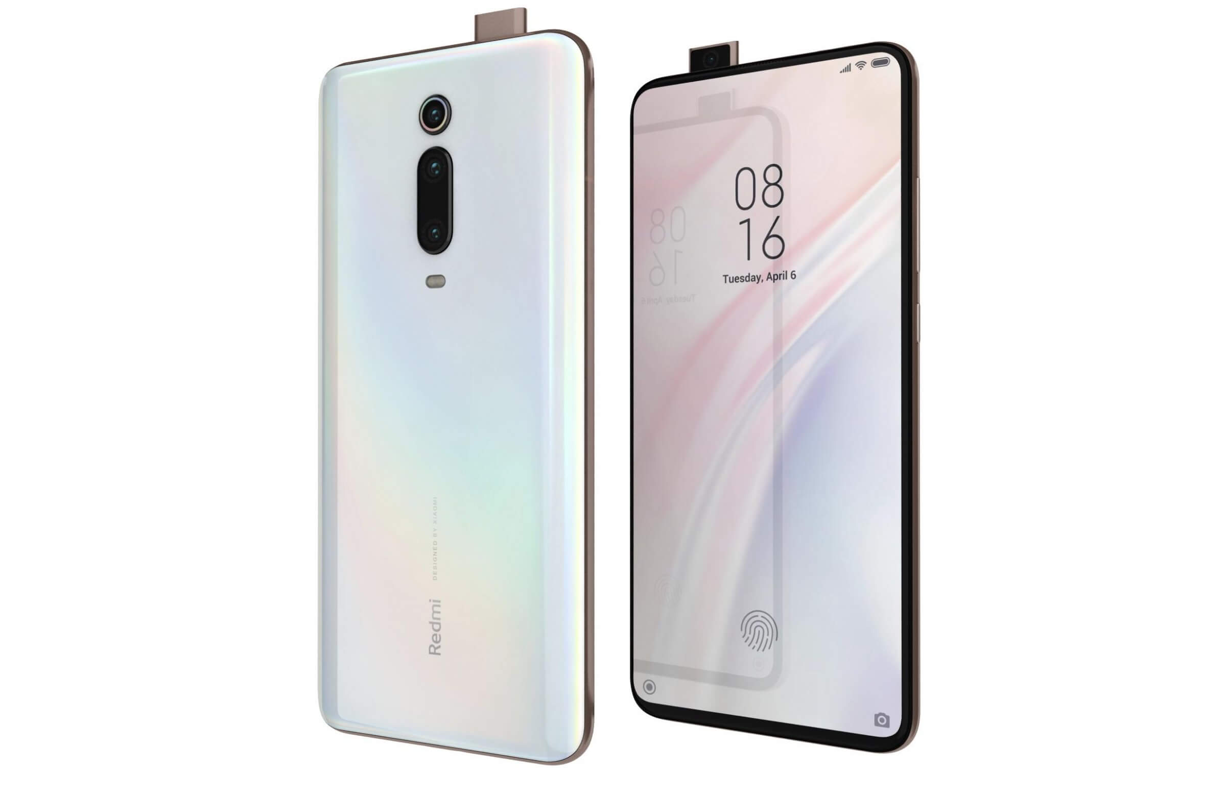 Xiaomi Redmi K20 Pro Pearl White - 3D Model by Rever_Art