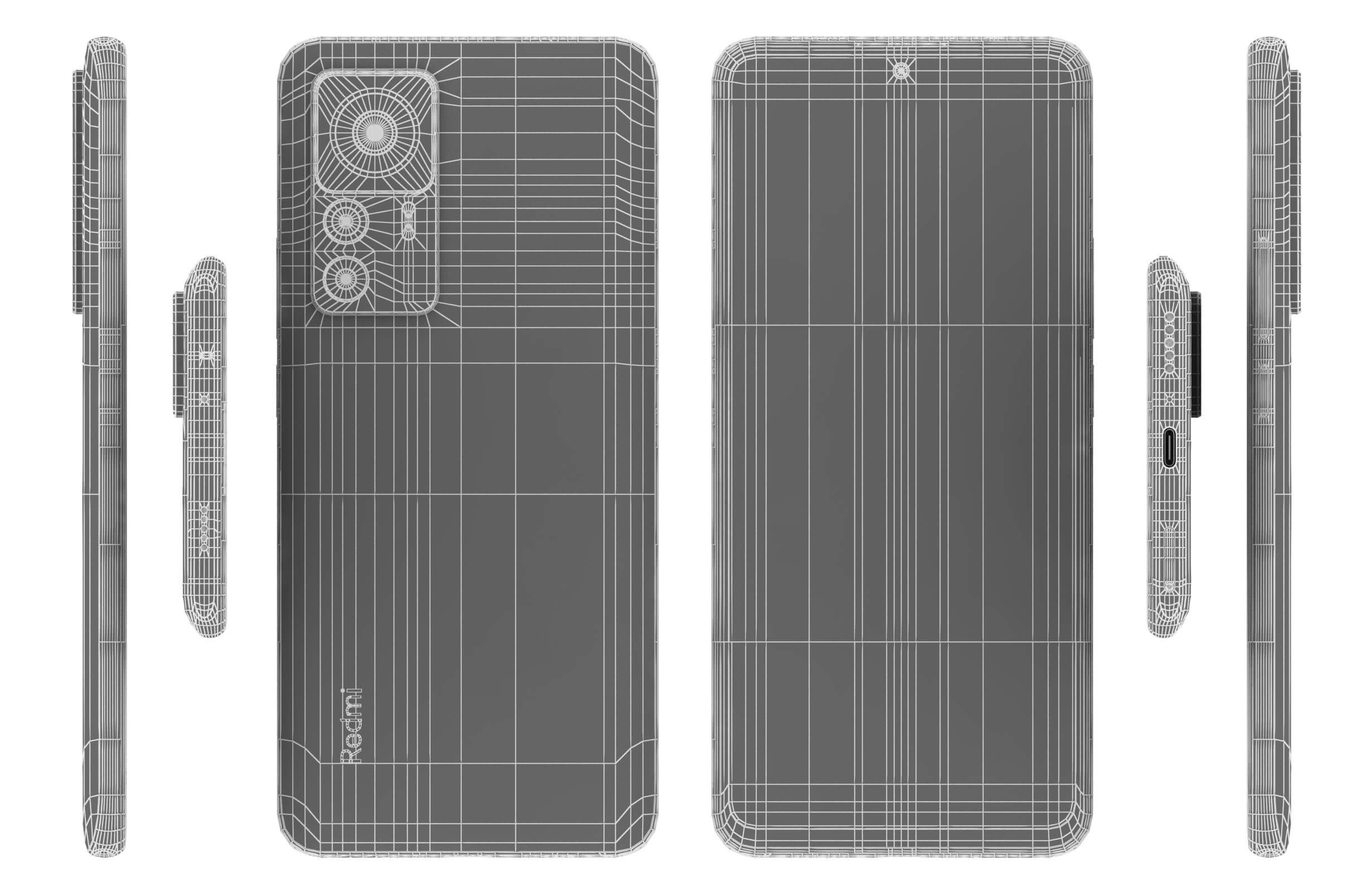 Xiaomi Redmi K50 Ultra Black - 3D Model by Rever_Art