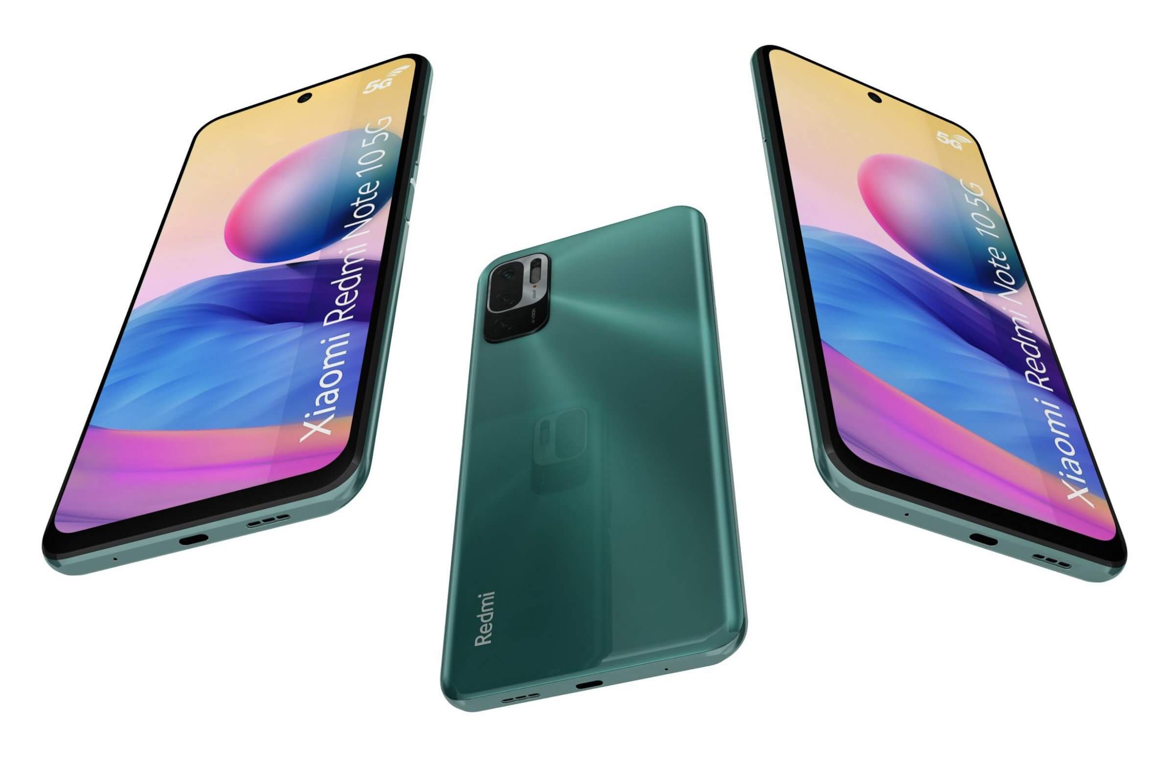 Xiaomi Redmi Note 10 5G Aurora Green - 3D Model by Rever_Art