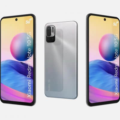 Xiaomi Redmi Note 10 5G Chrome Silver - 3D Model by Rever_Art