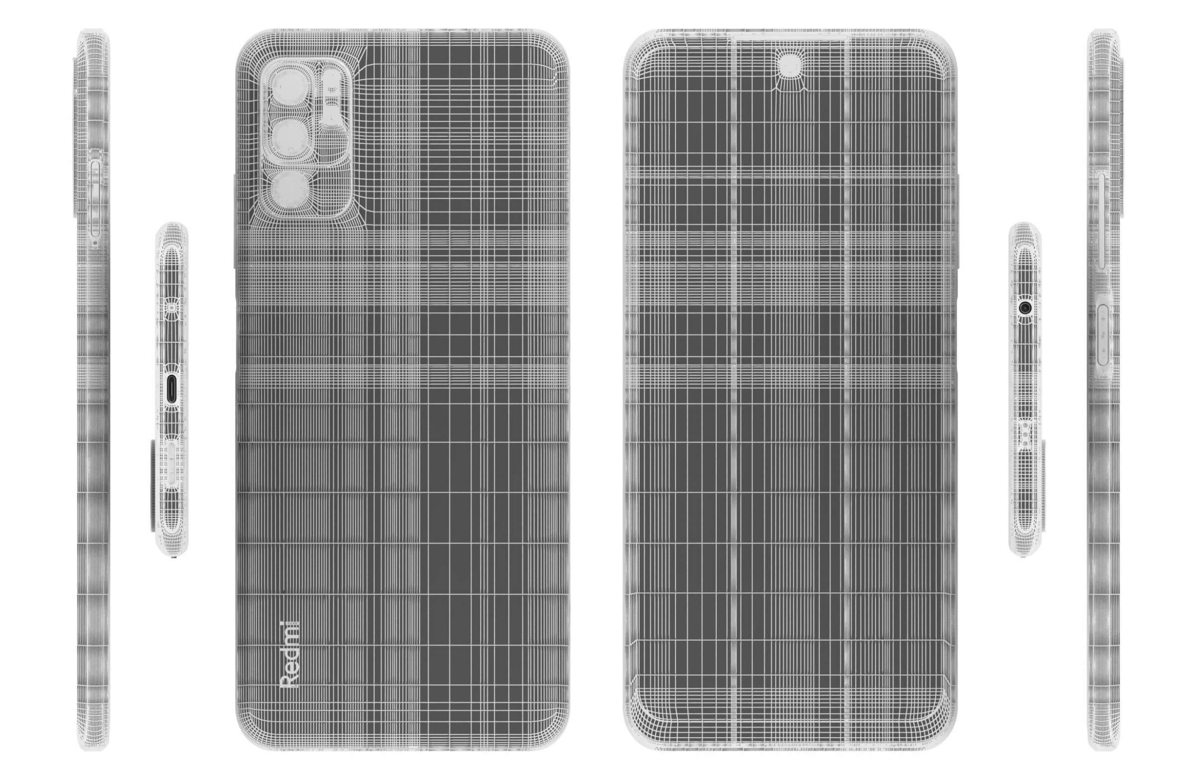 Xiaomi Redmi Note 10 5G Nighttime Blue - 3D Model by Rever_Art