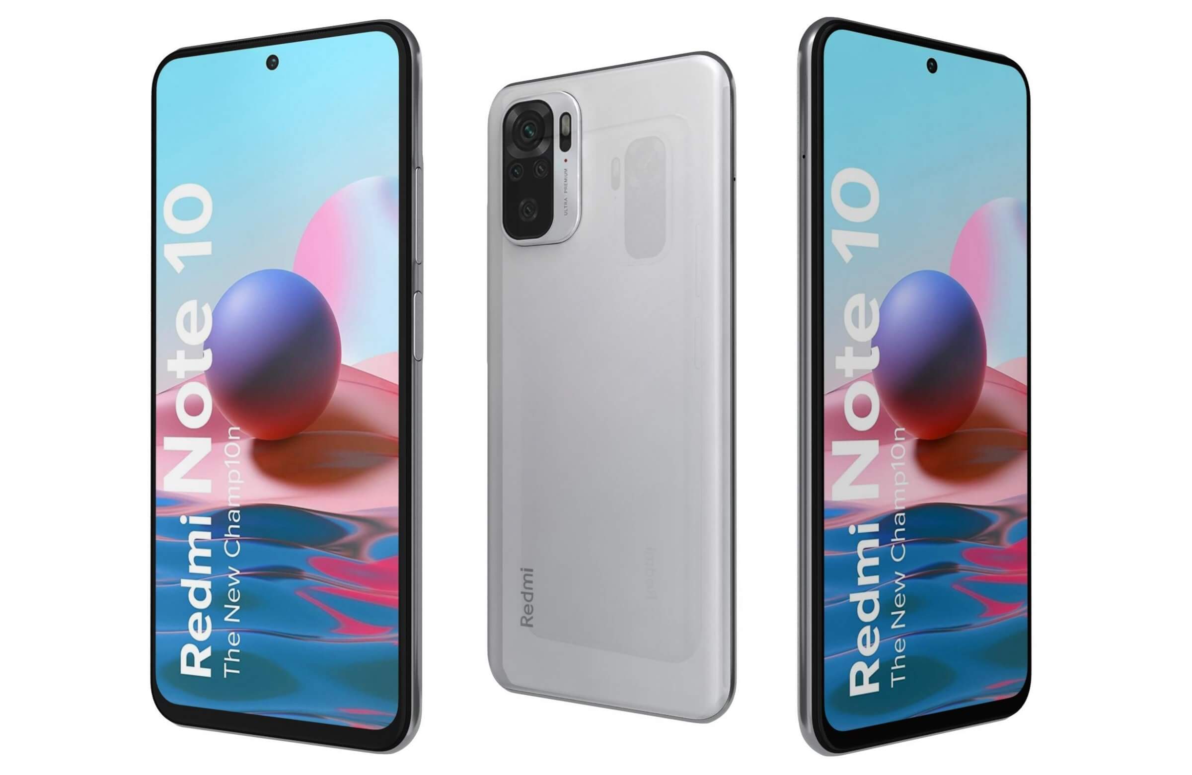 Xiaomi Redmi Note 10 All Colors - 3D Model by Rever_Art