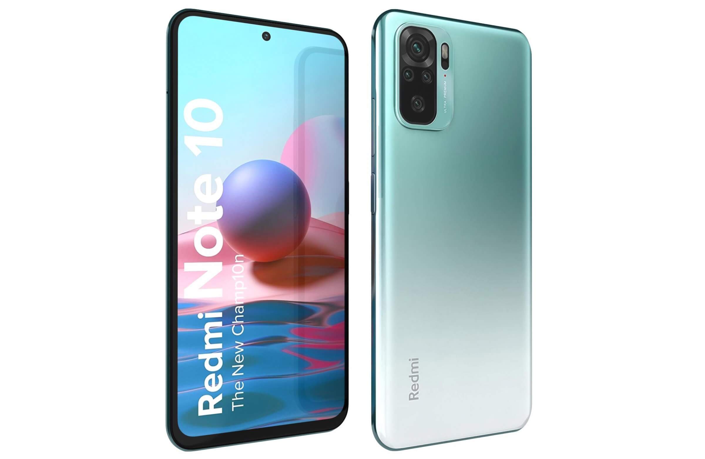 Xiaomi Redmi Note 10 Aqua Green - 3D Model by Rever_Art