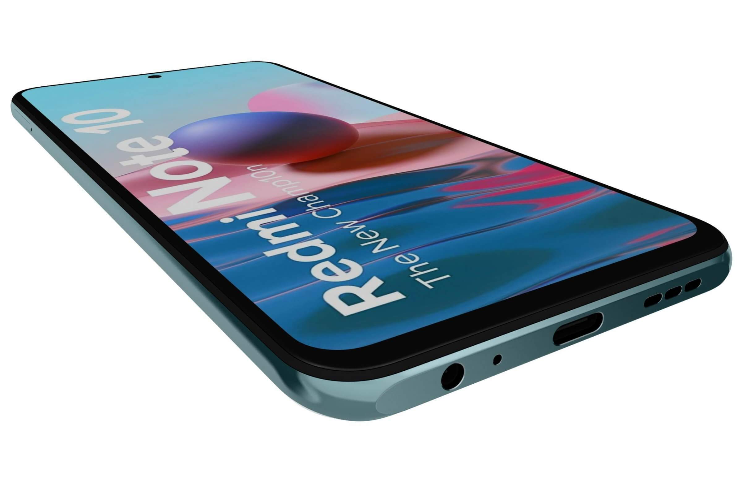 Xiaomi Redmi Note 10 Aqua Green - 3D Model by Rever_Art