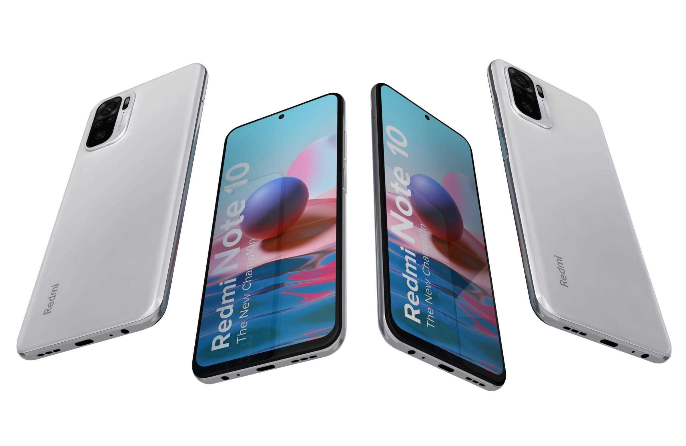 Xiaomi Redmi Note 10 Frost White - 3D Model by Rever_Art