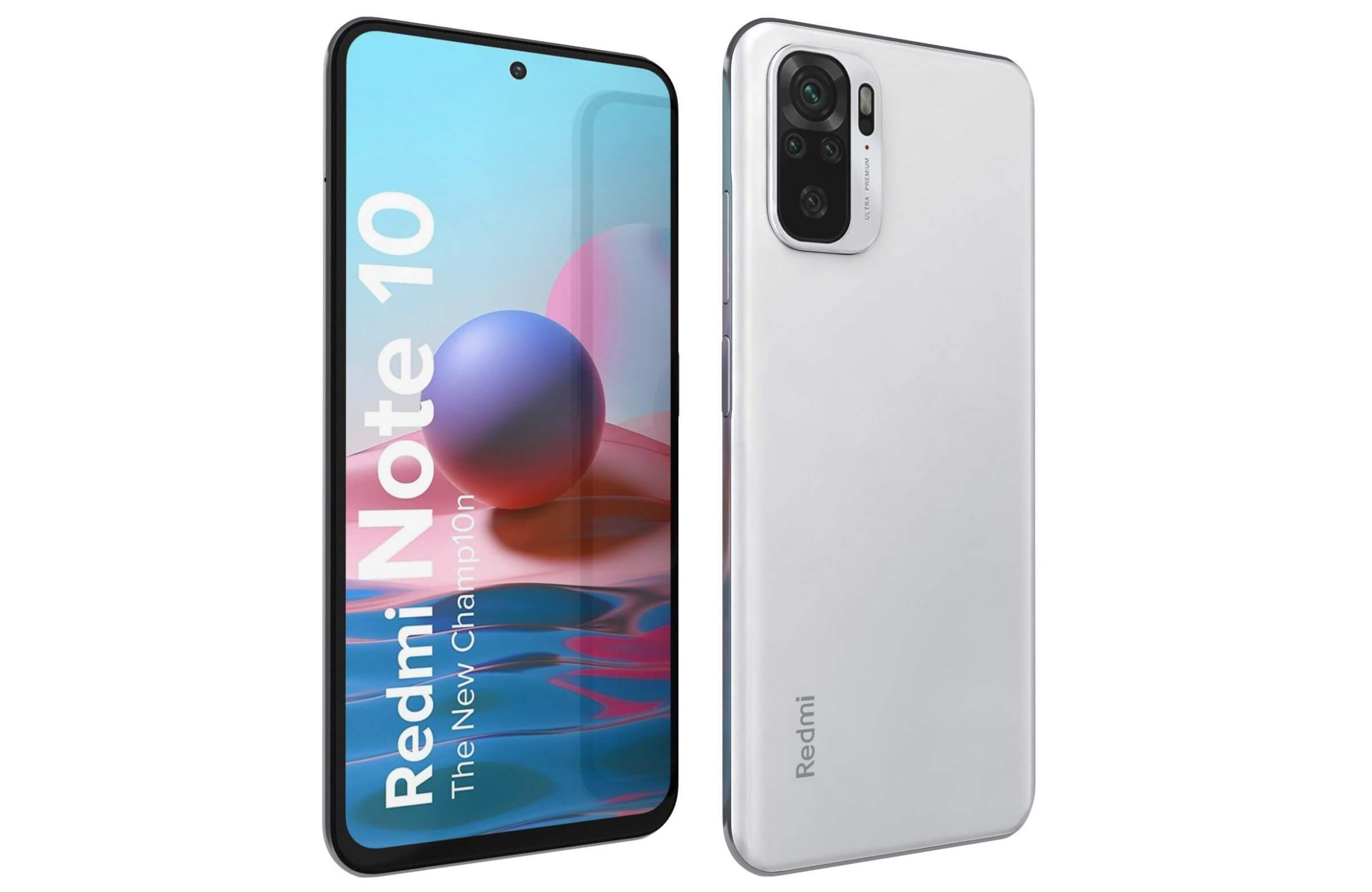 Xiaomi Redmi Note 10 Frost White - 3D Model by Rever_Art
