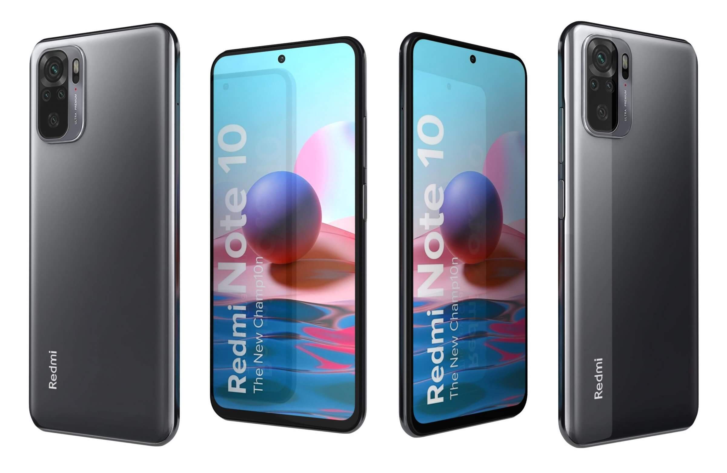 Xiaomi Redmi Note 10 Shadow Black - 3D Model by Rever_Art