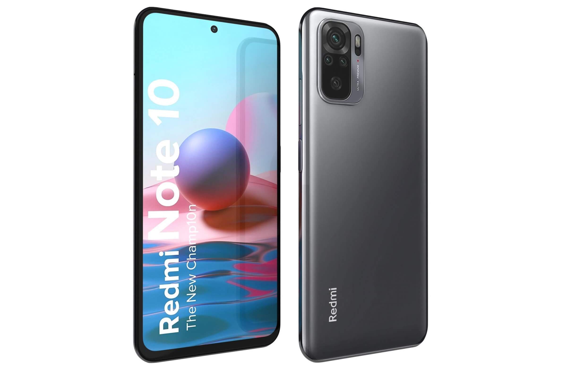 Xiaomi Redmi Note 10 Shadow Black - 3D Model by Rever_Art