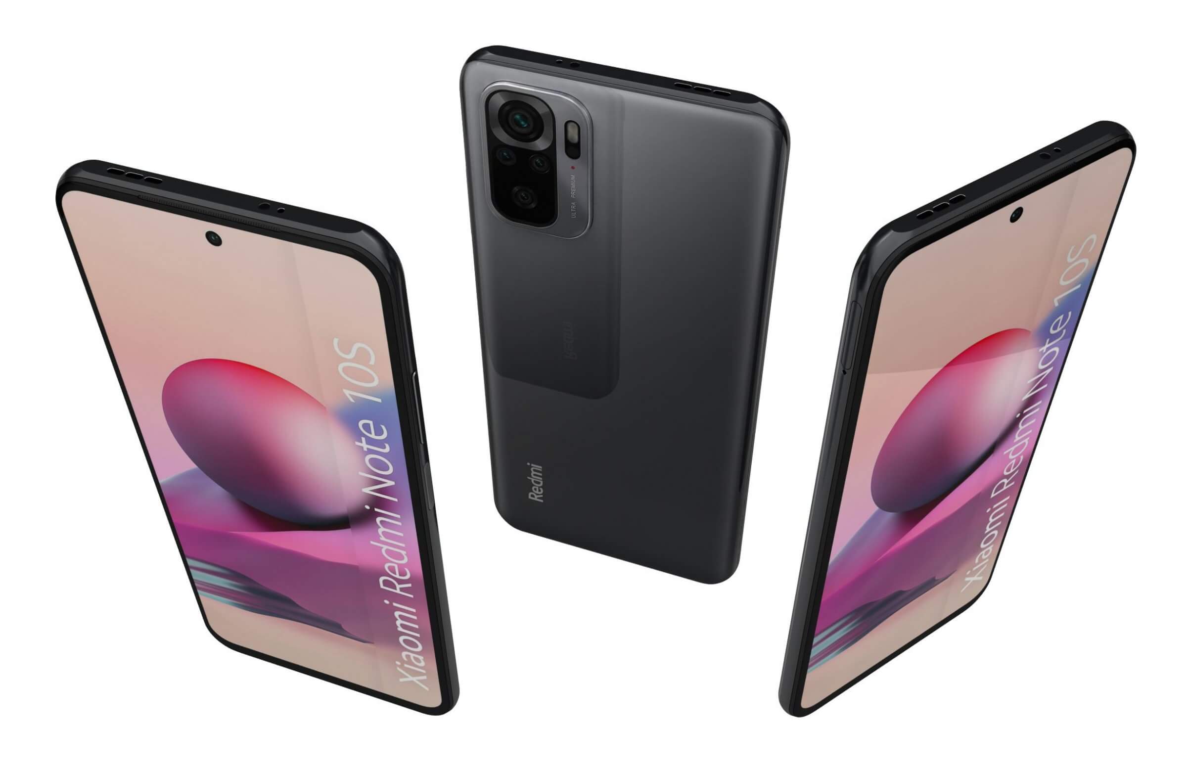 Xiaomi Redmi Note 10S Black - 3D Model by Rever_Art