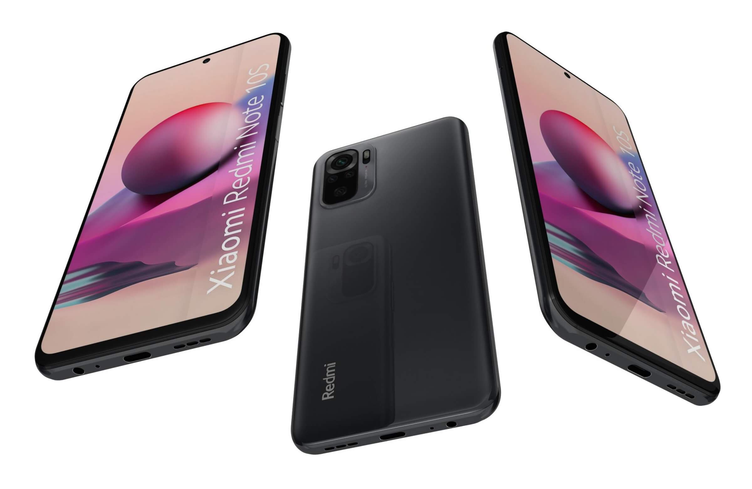 Xiaomi Redmi Note 10S Black - 3D Model by Rever_Art