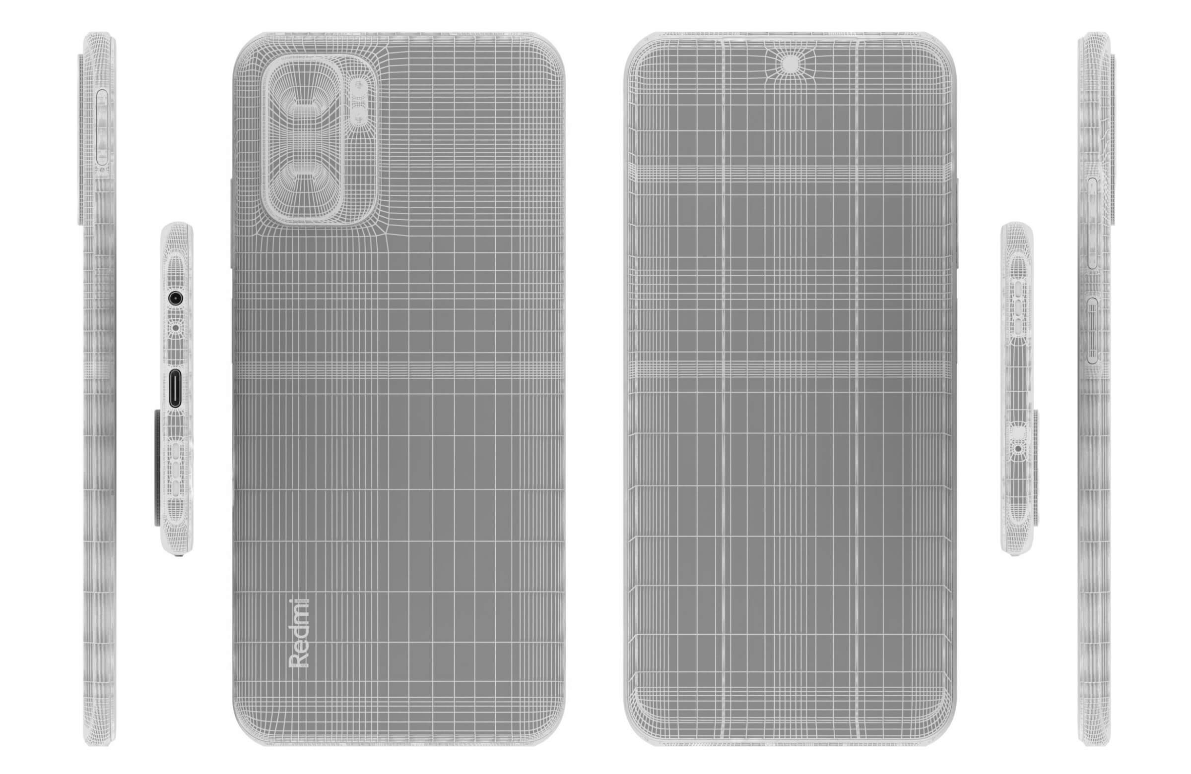 Xiaomi Redmi Note 10S Black - 3D Model by Rever_Art