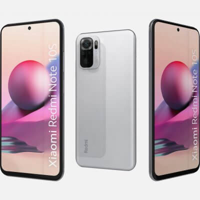 Xiaomi Redmi Note 10S White - 3D Model by Rever_Art