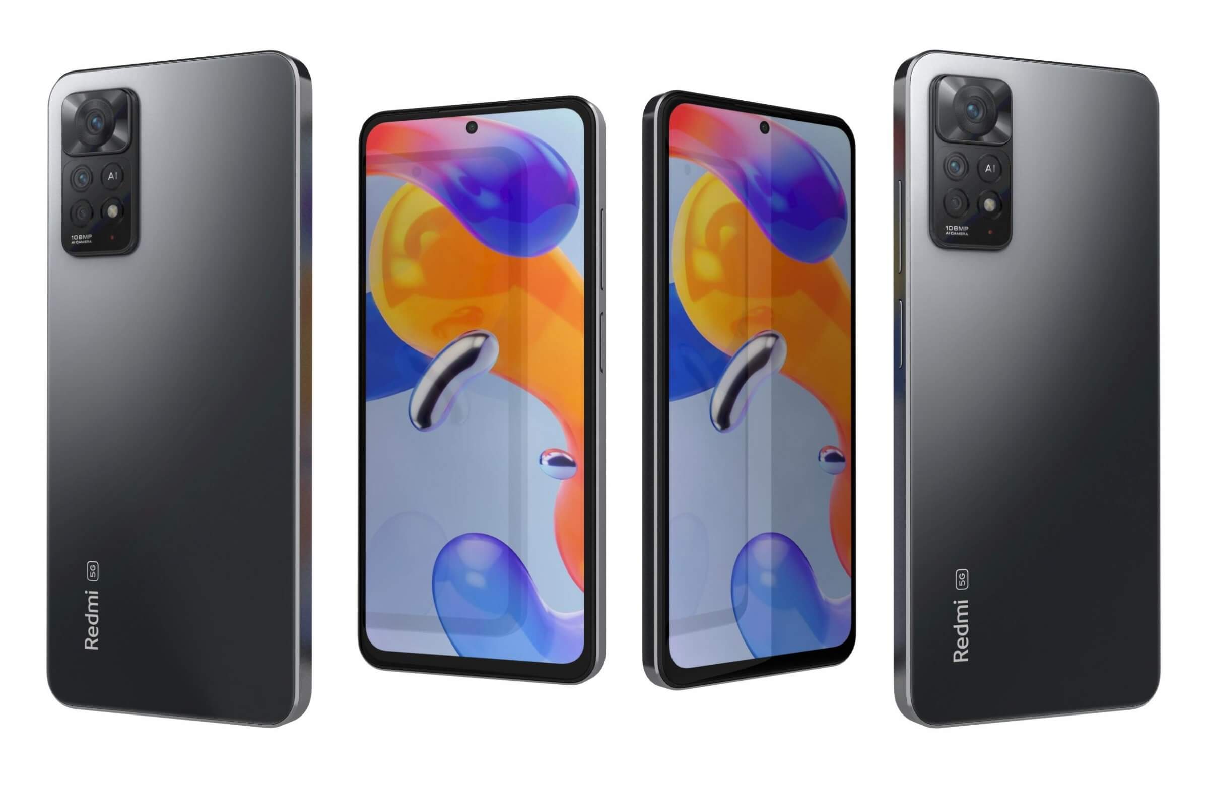 Xiaomi Redmi Note 11 Pro 5G All Colors - 3D Model by Rever_Art