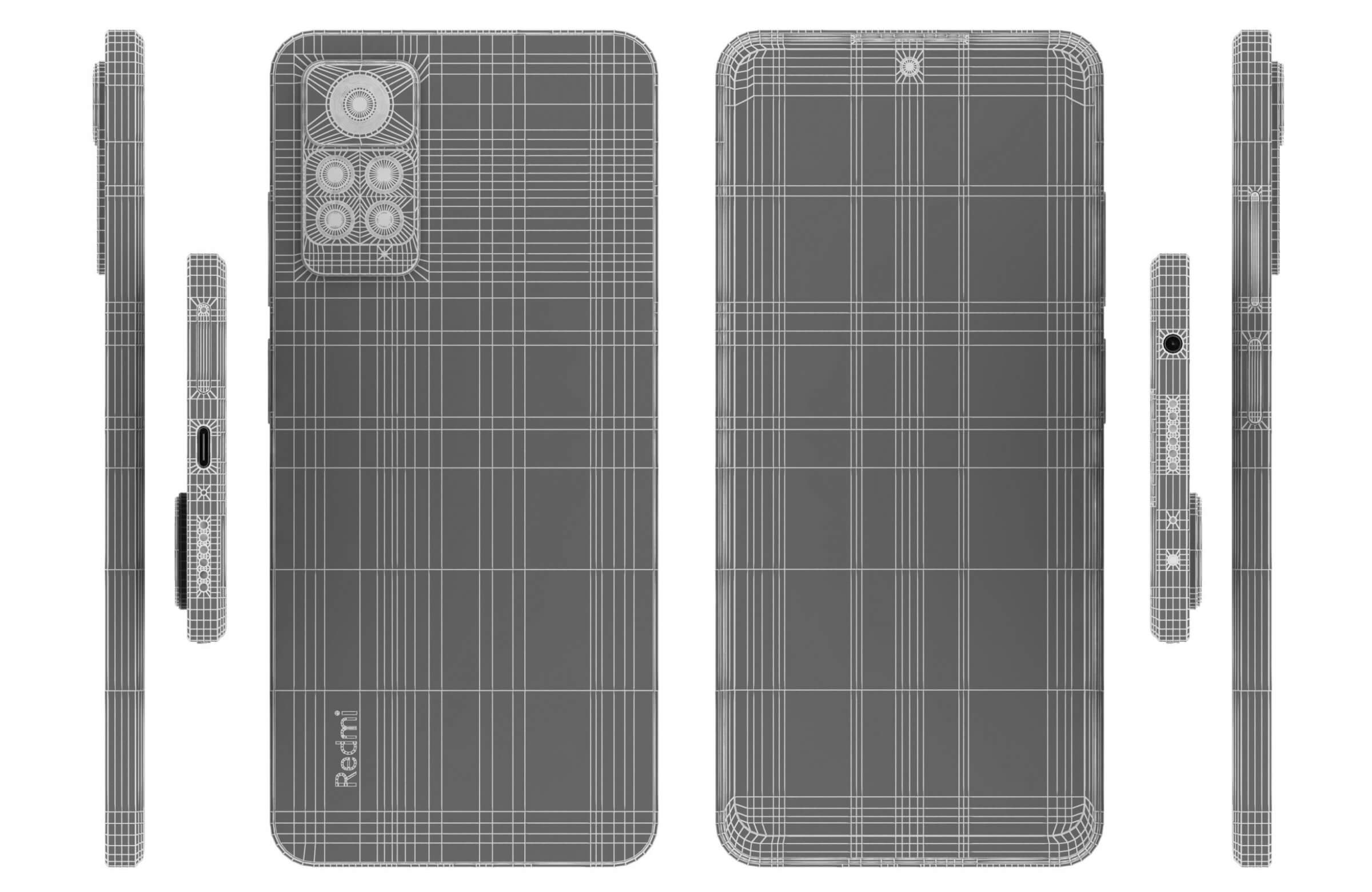 Xiaomi Redmi Note 11 Pro All Colors - 3D Model by Rever_Art