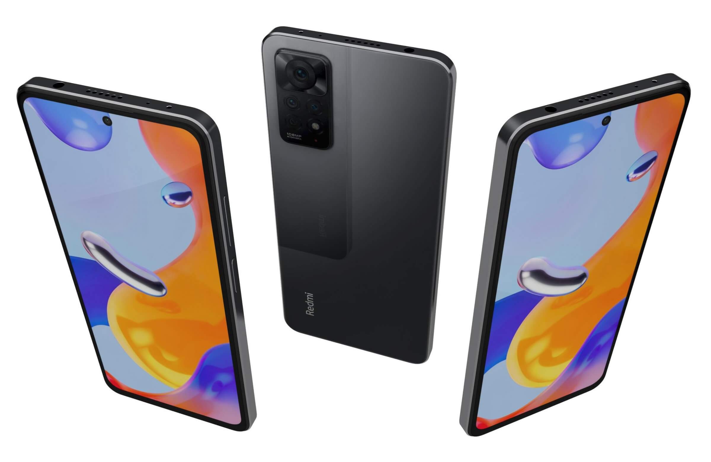 Xiaomi Redmi Note 11 Pro Graphite Gray - 3D Model by Rever_Art