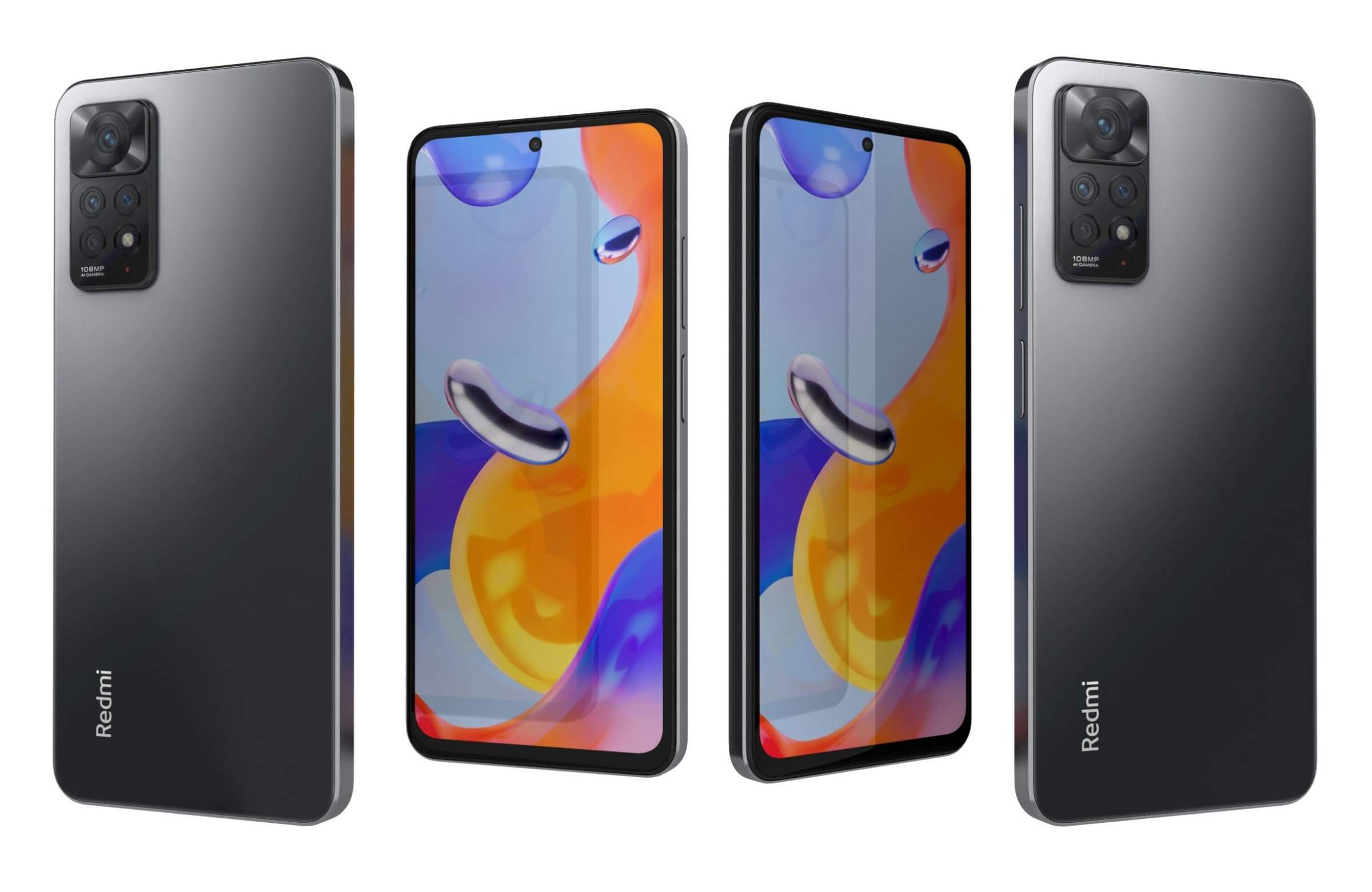 Xiaomi Redmi Note 11 Pro Graphite Gray - 3D Model by Rever_Art