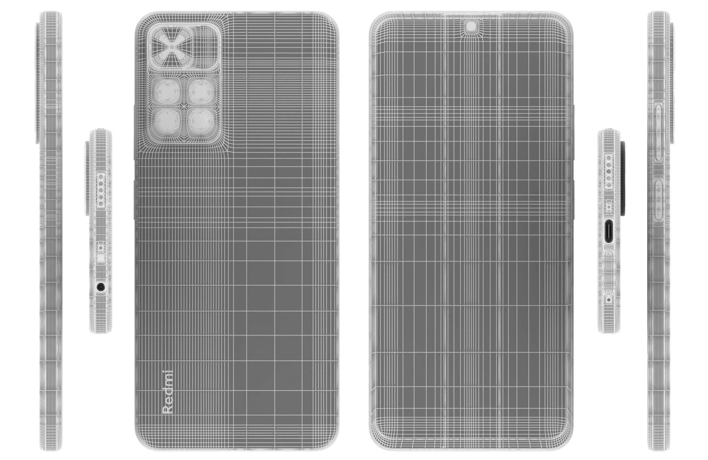 Xiaomi Redmi Note 11 Pro Plus 5G Black - 3D Model by Rever_Art