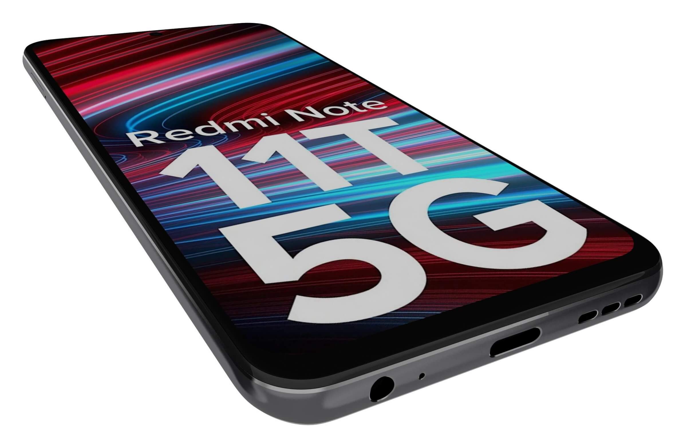 Xiaomi Redmi Note 11T 5G Matte Black - 3D Model by Rever_Art