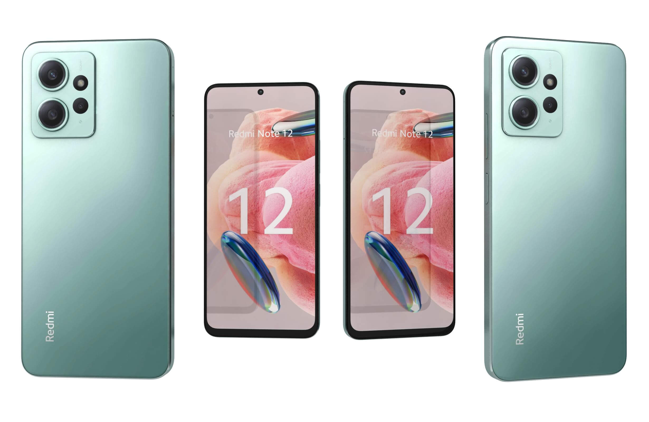 Xiaomi Redmi Note 12 4G All Colors - 3D Model by Rever_Art