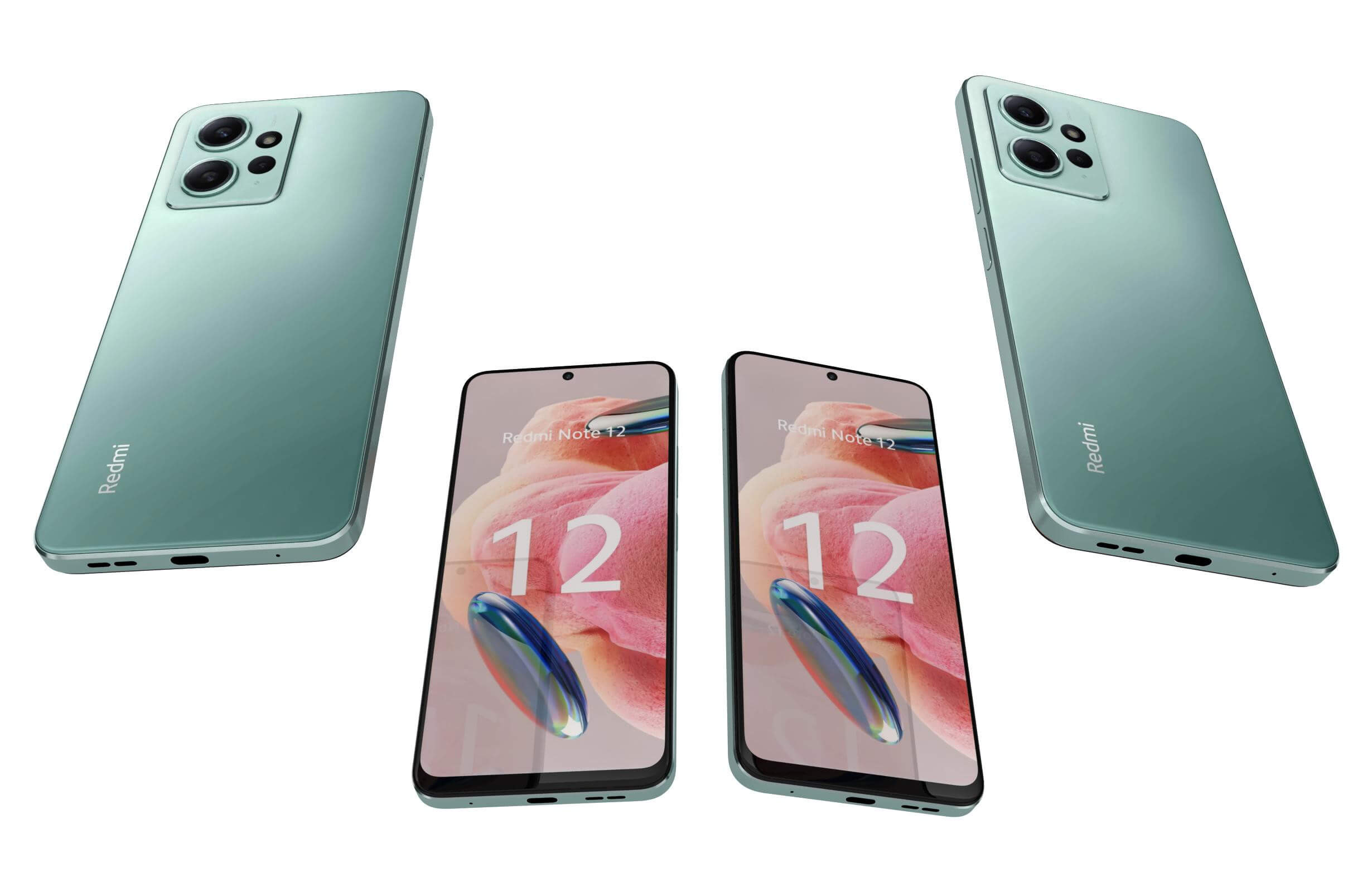 Xiaomi Redmi Note 12 4G All Colors - 3D Model by Rever_Art