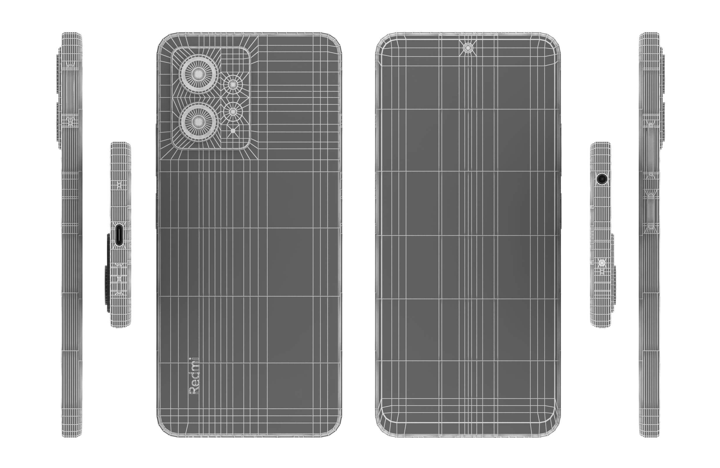 Xiaomi Redmi Note 12 4G All Colors - 3D Model by Rever_Art