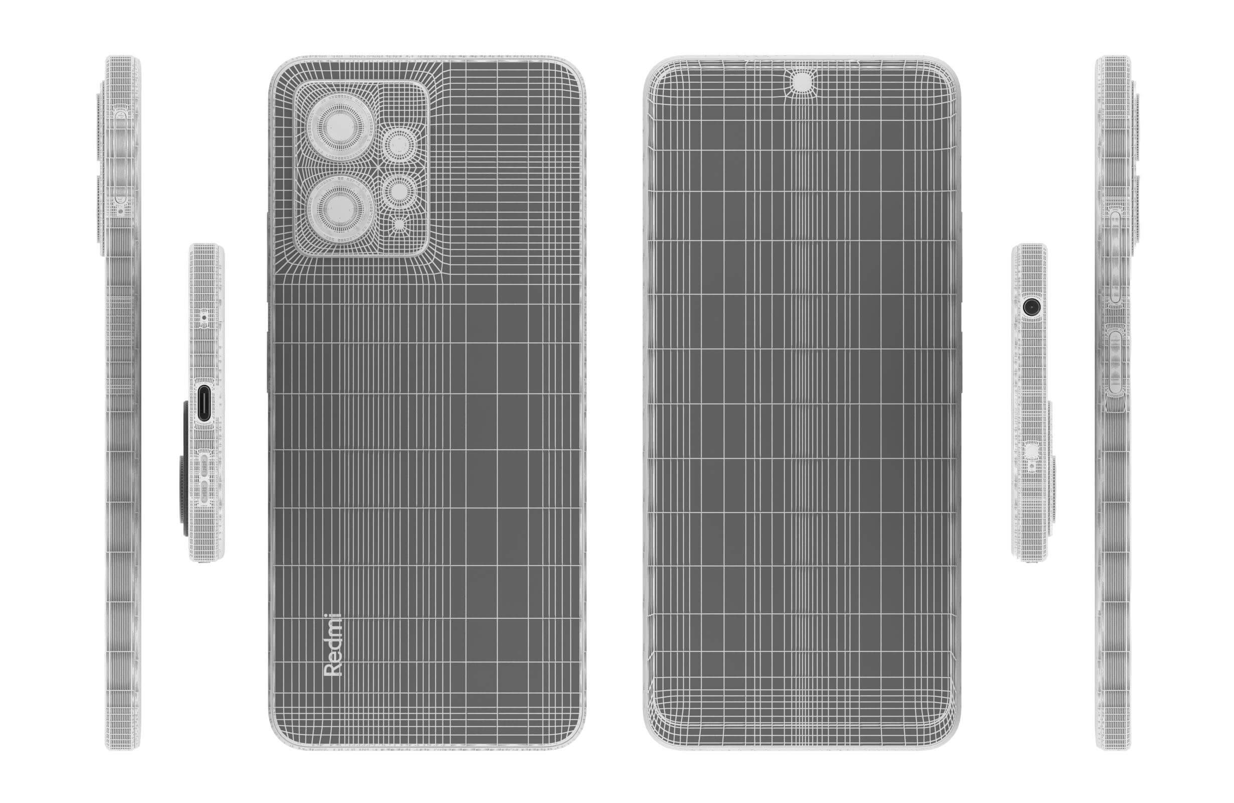 Xiaomi Redmi Note 12 4G All Colors - 3D Model by Rever_Art