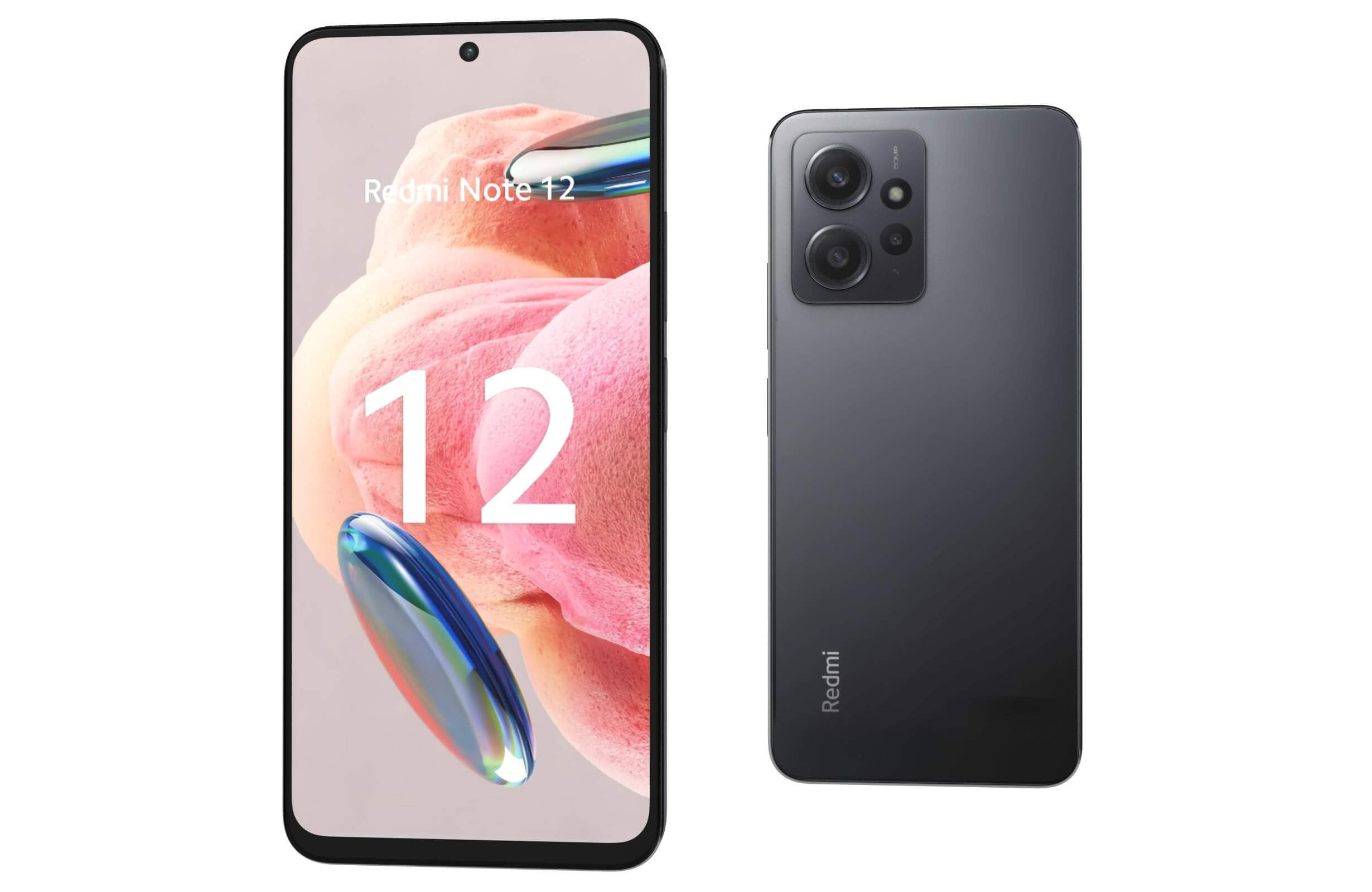 Xiaomi Redmi Note 12 4G Black - 3D Model by Rever_Art