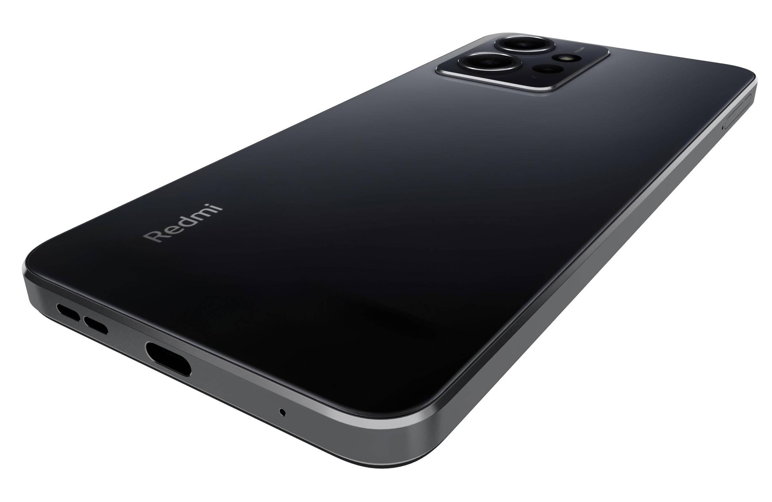 Xiaomi Redmi Note 12 4G Black - 3D Model by Rever_Art