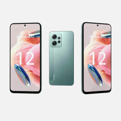 Xiaomi Redmi Note 12 4G Green - 3D Model by Rever_Art