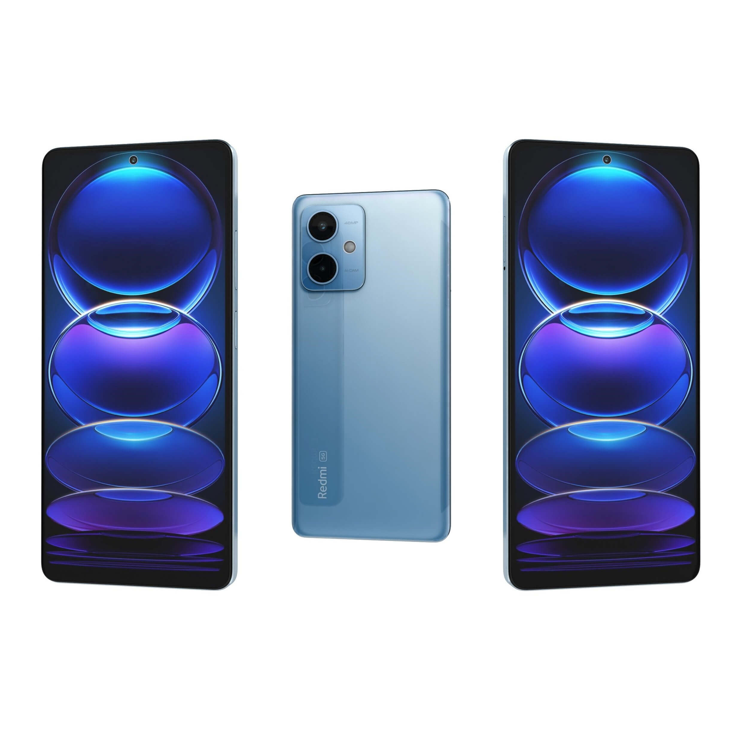 Xiaomi Redmi Note 12 Blue - 3D Model by Rever_Art