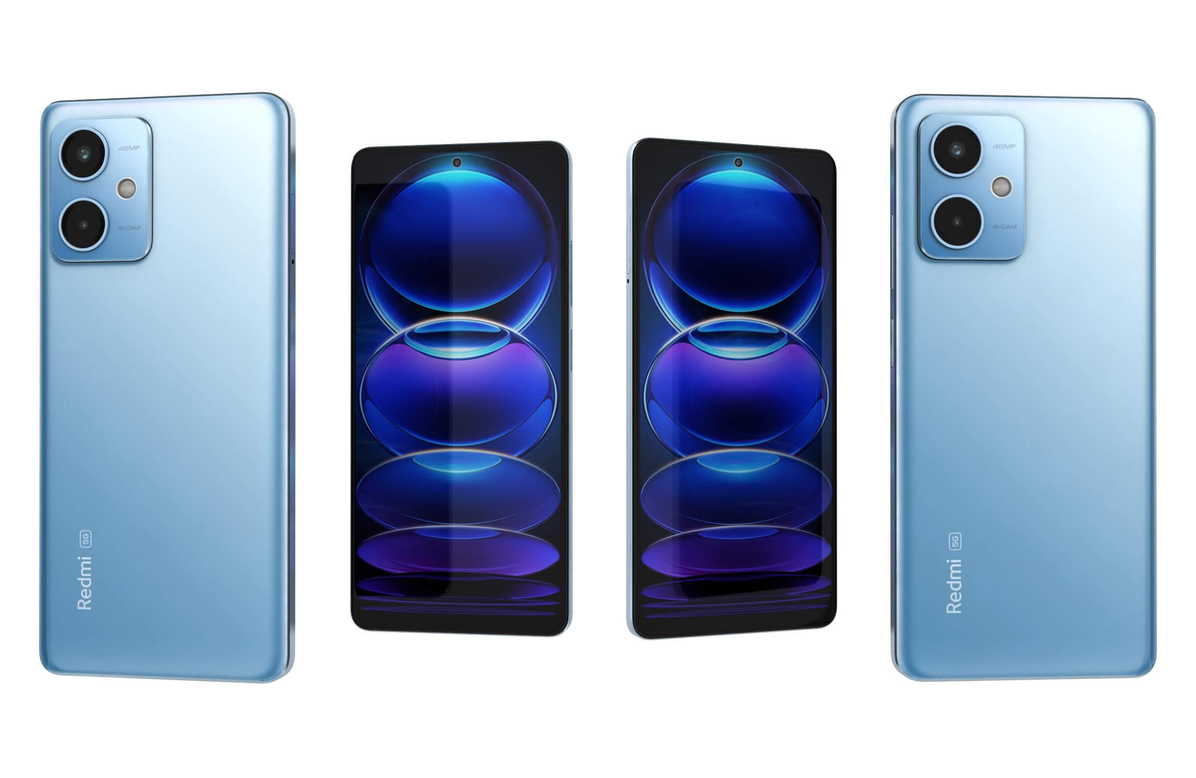 Xiaomi Redmi Note 12 Blue - 3D Model by Rever_Art