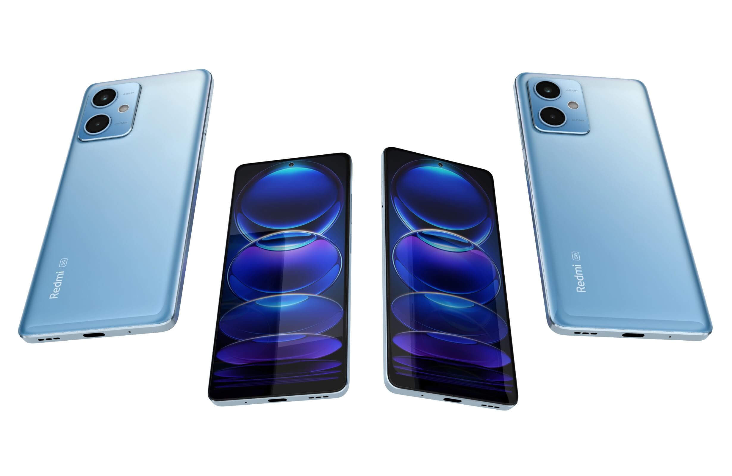 Xiaomi Redmi Note 12 Blue - 3D Model by Rever_Art