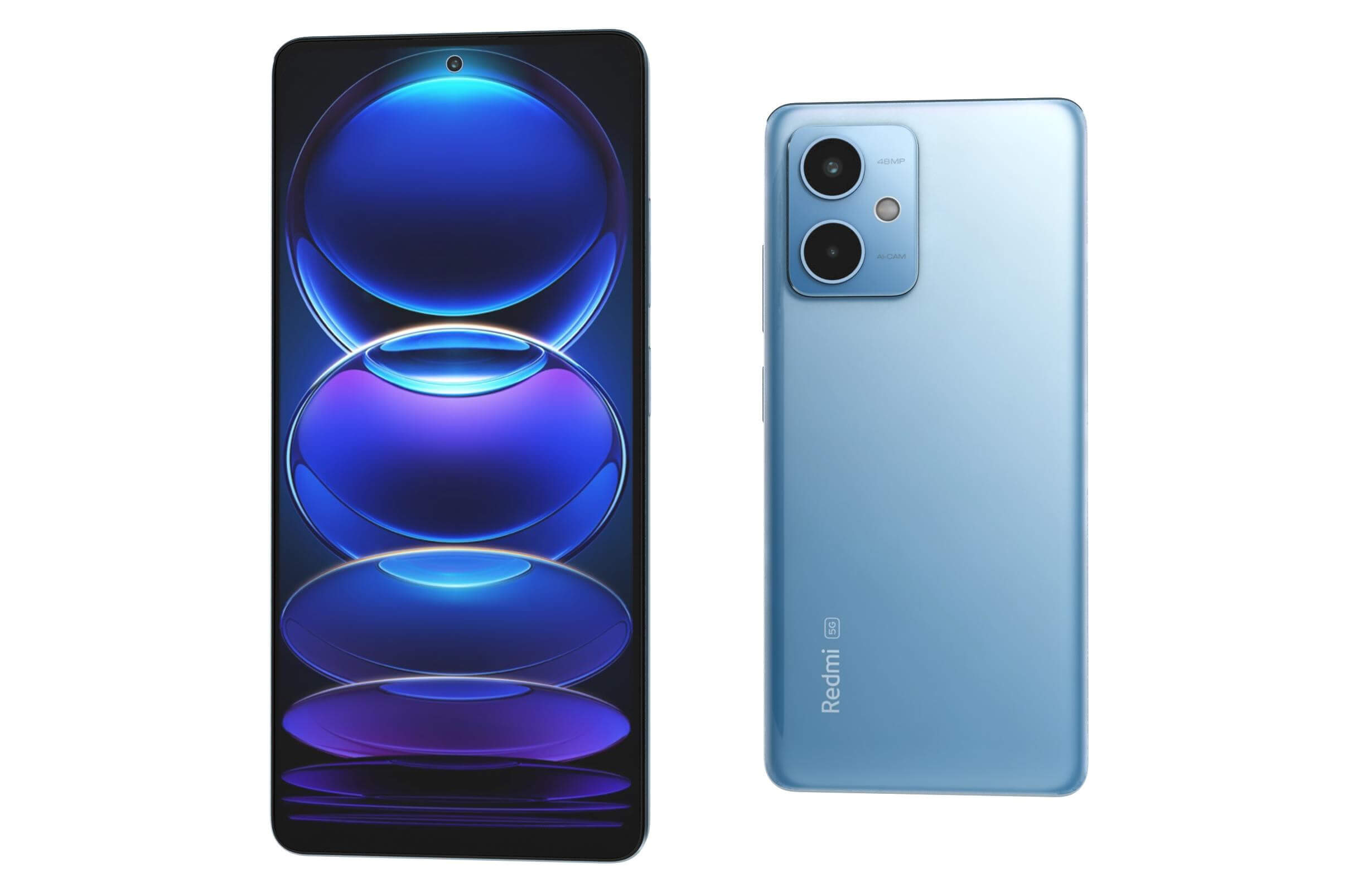 Xiaomi Redmi Note 12 Blue - 3D Model by Rever_Art