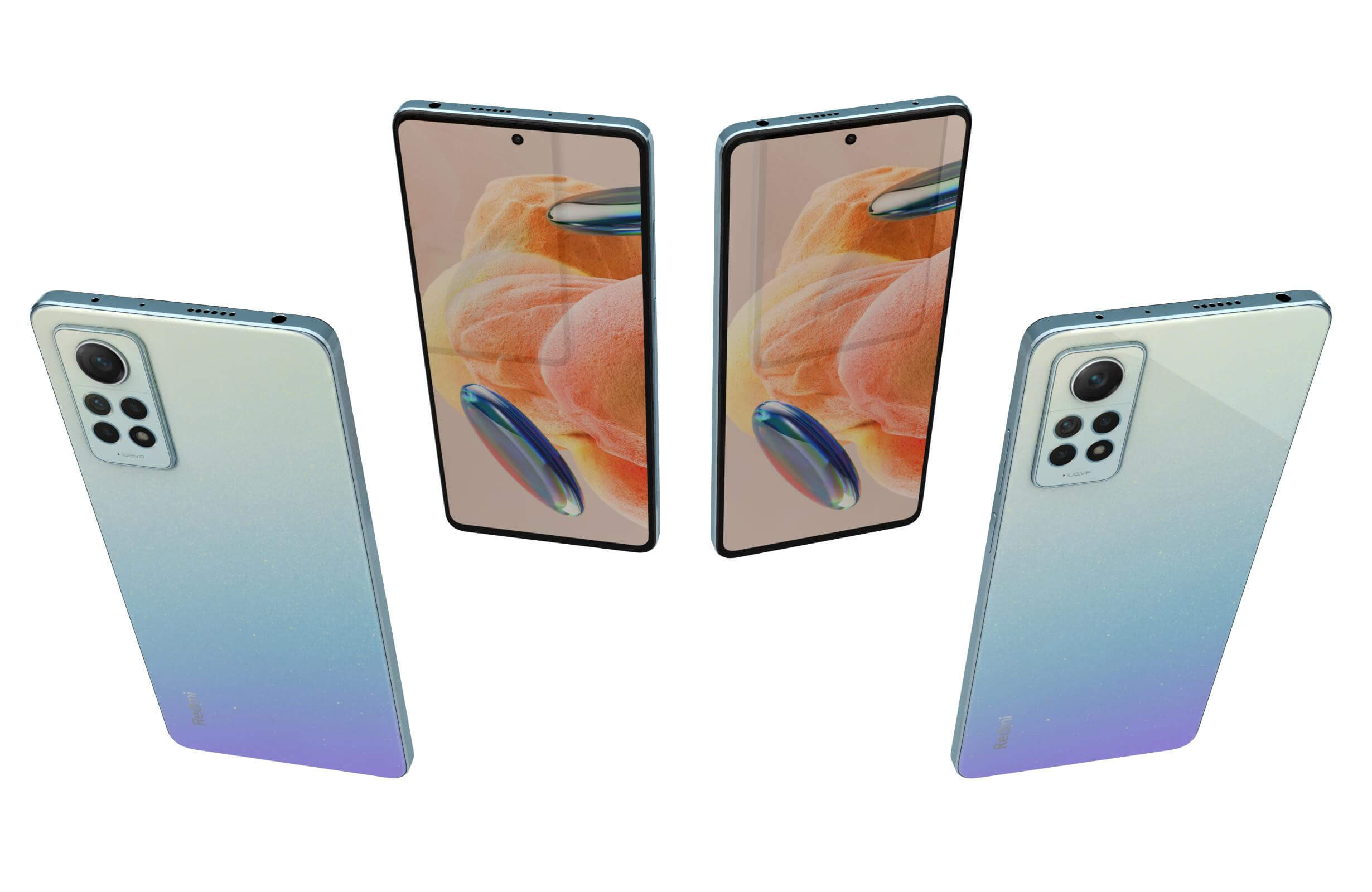 Xiaomi Redmi Note 12 Pro 4G All Colors - 3D Model by Rever_Art