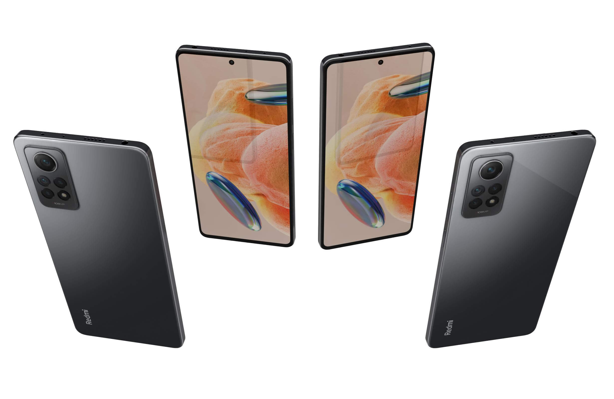 Xiaomi Redmi Note 12 Pro 4G Black - 3D Model by Rever_Art