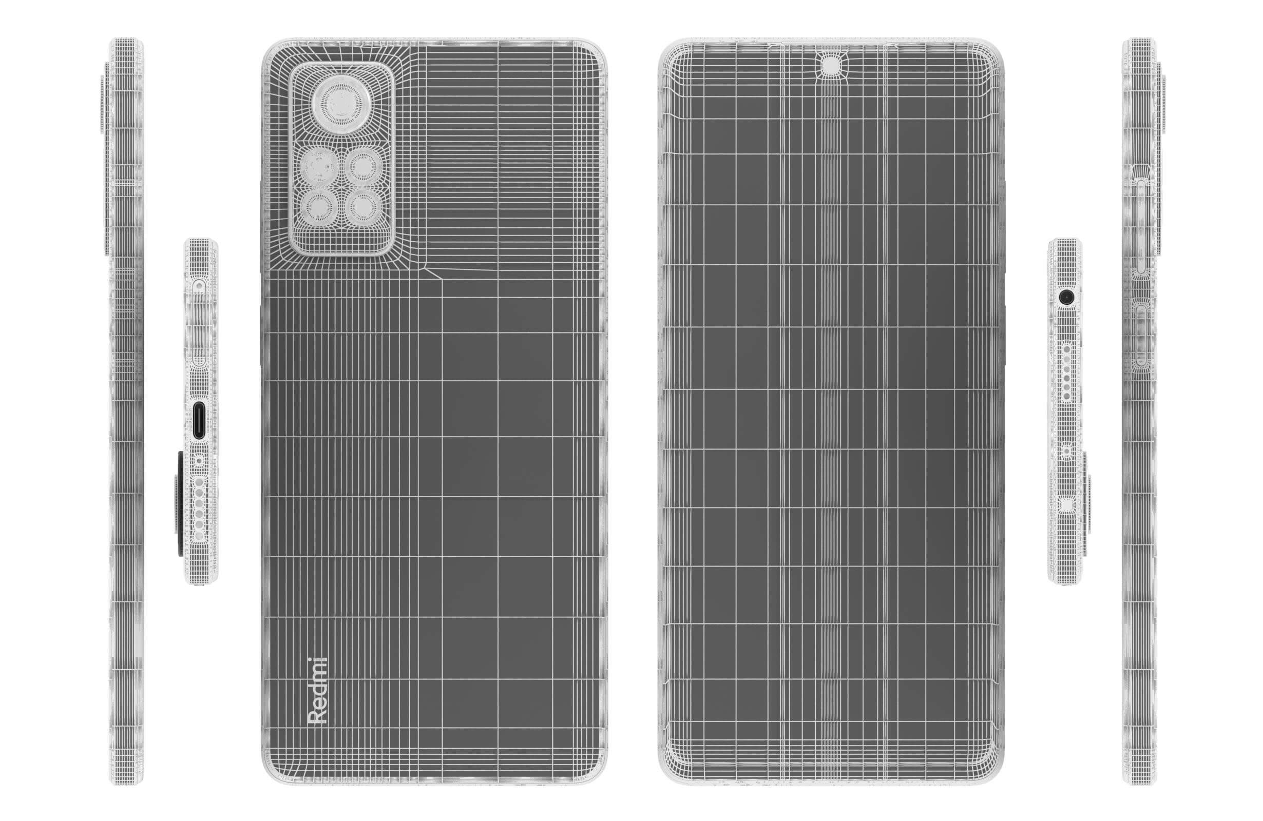 Xiaomi Redmi Note 12 Pro 4G Black - 3D Model by Rever_Art