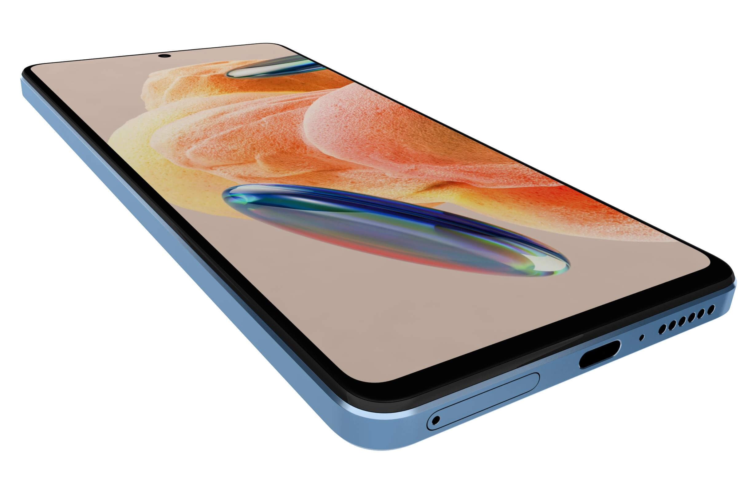 Xiaomi Redmi Note 12 Pro 4G Blue - 3D Model by Rever_Art