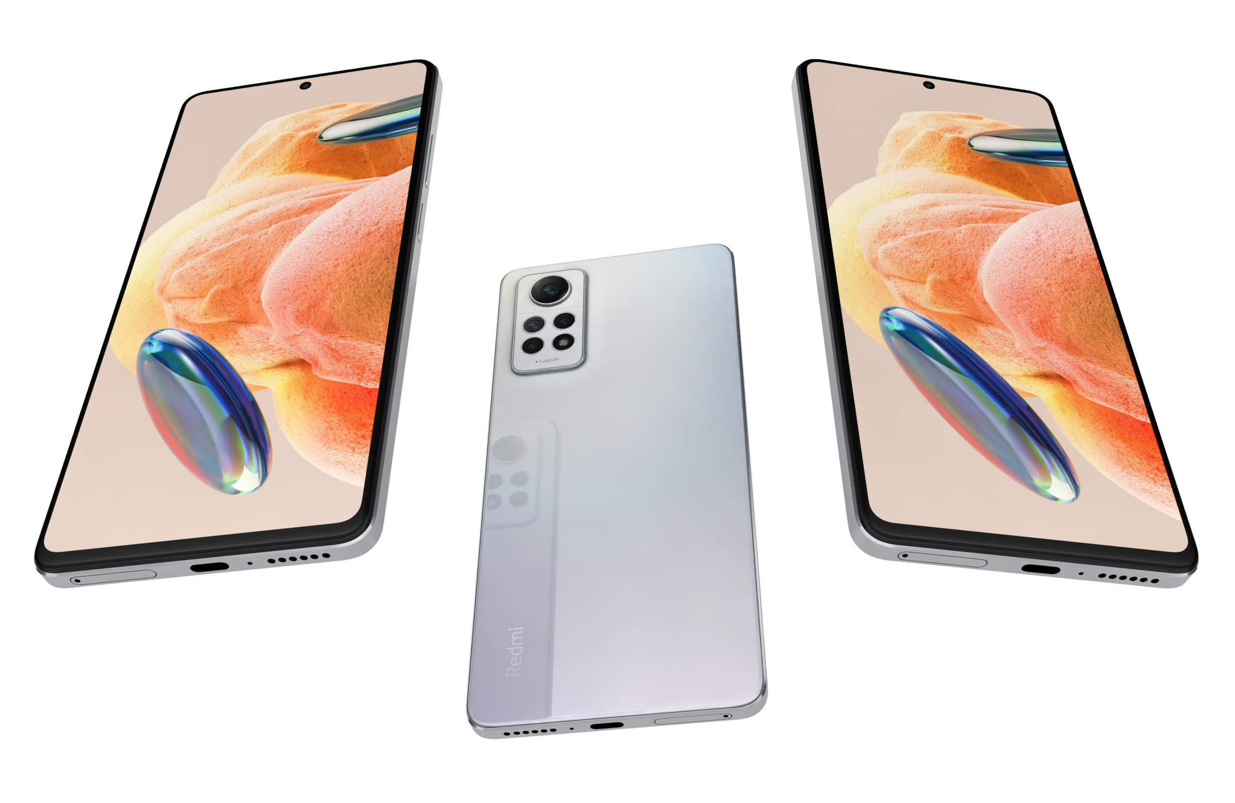Xiaomi Redmi Note 12 Pro 4G White - 3D Model by Rever_Art