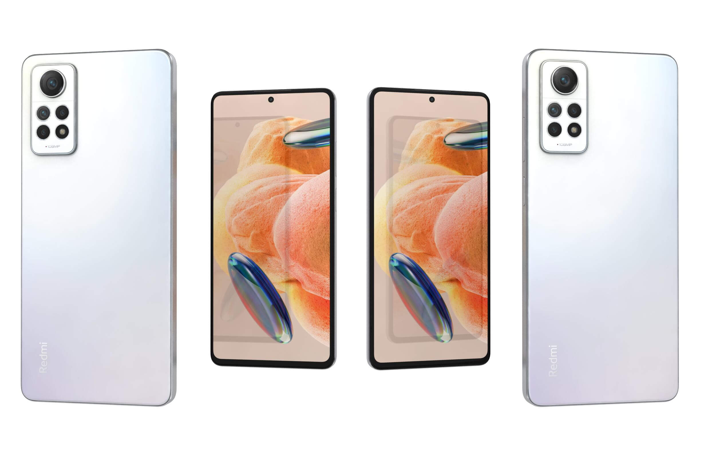 Xiaomi Redmi Note 12 Pro 4G White - 3D Model by Rever_Art