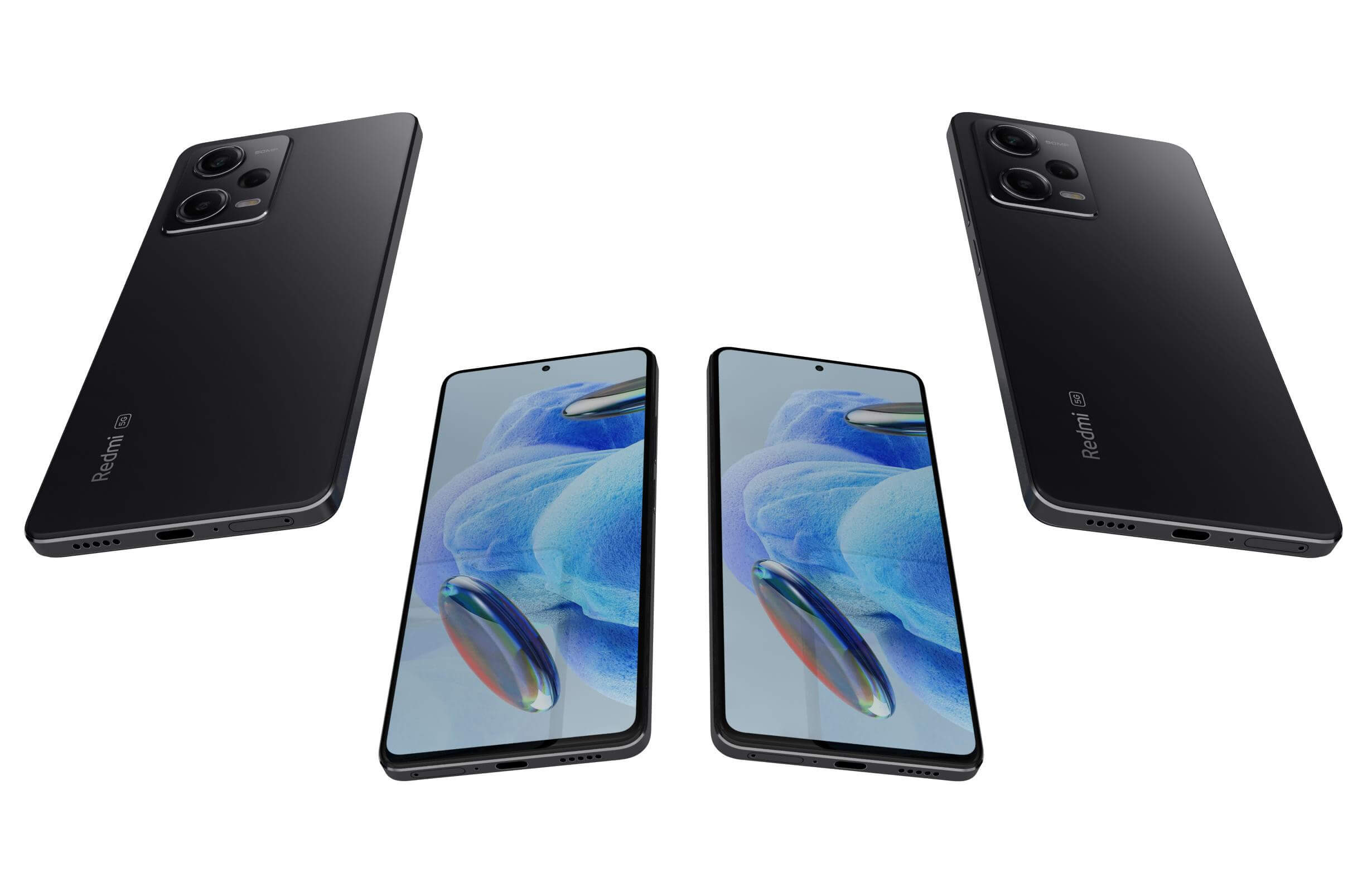 Xiaomi Redmi Note 12 Pro 5G All Colors - 3D Model by Rever_Art