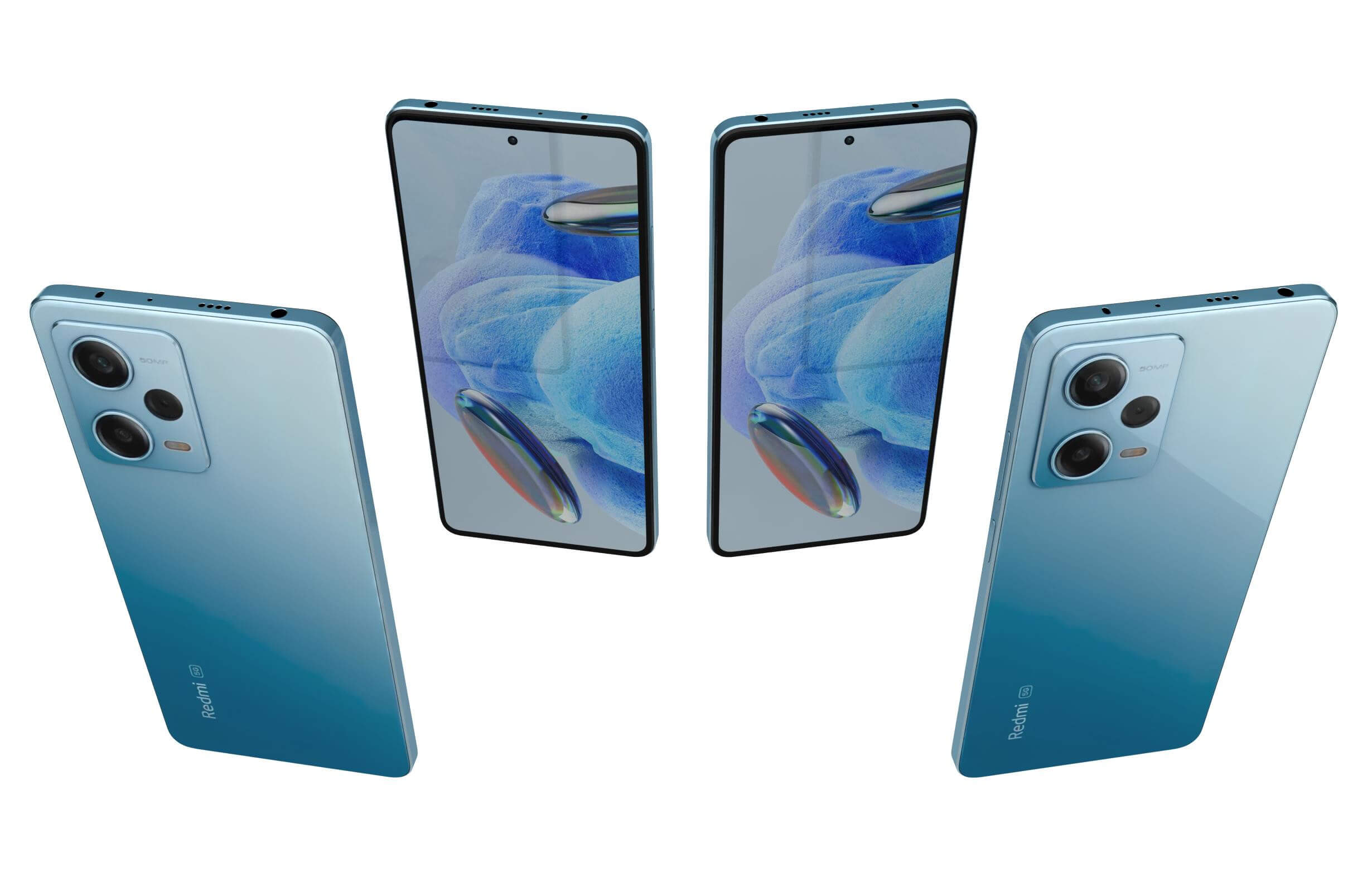 Xiaomi Redmi Note 12 Pro 5G All Colors - 3D Model by Rever_Art