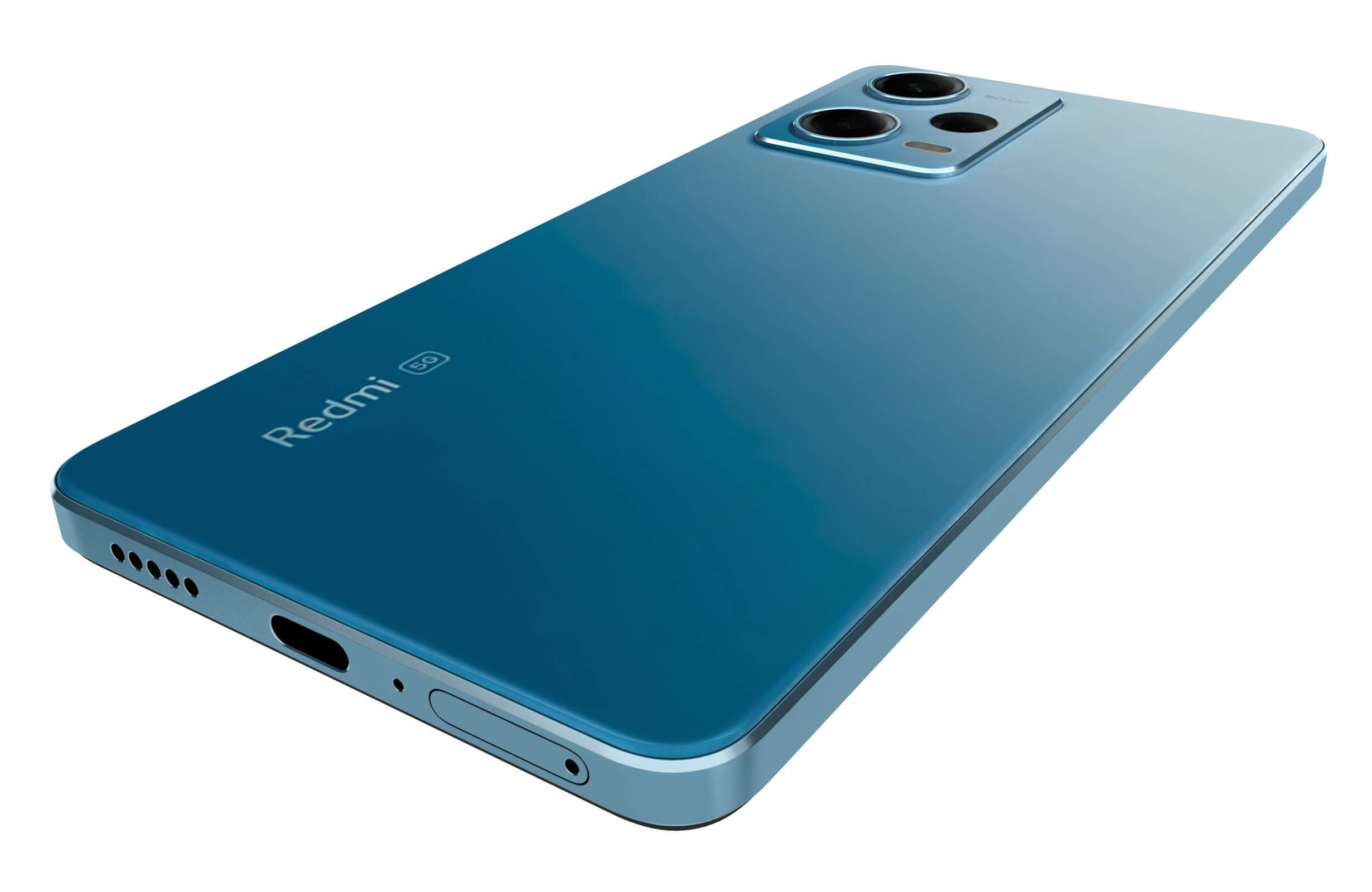 Xiaomi Redmi Note 12 Pro 5G Blue - 3D Model by Rever_Art