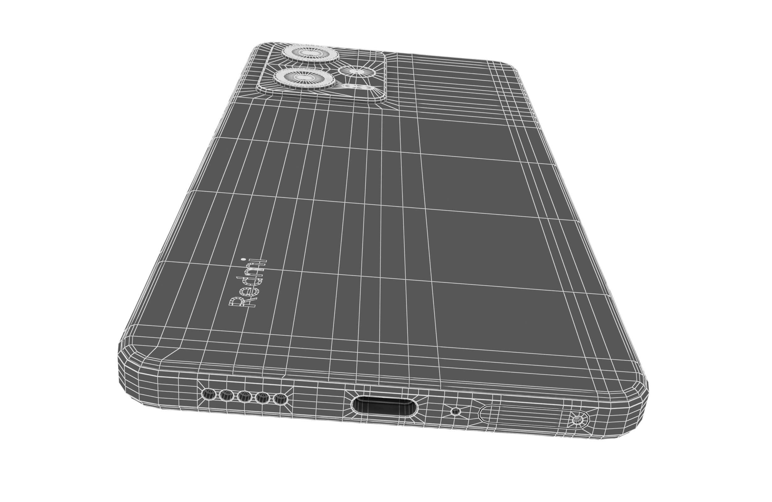Xiaomi Redmi Note 12 Pro 5G Blue - 3D Model by Rever_Art