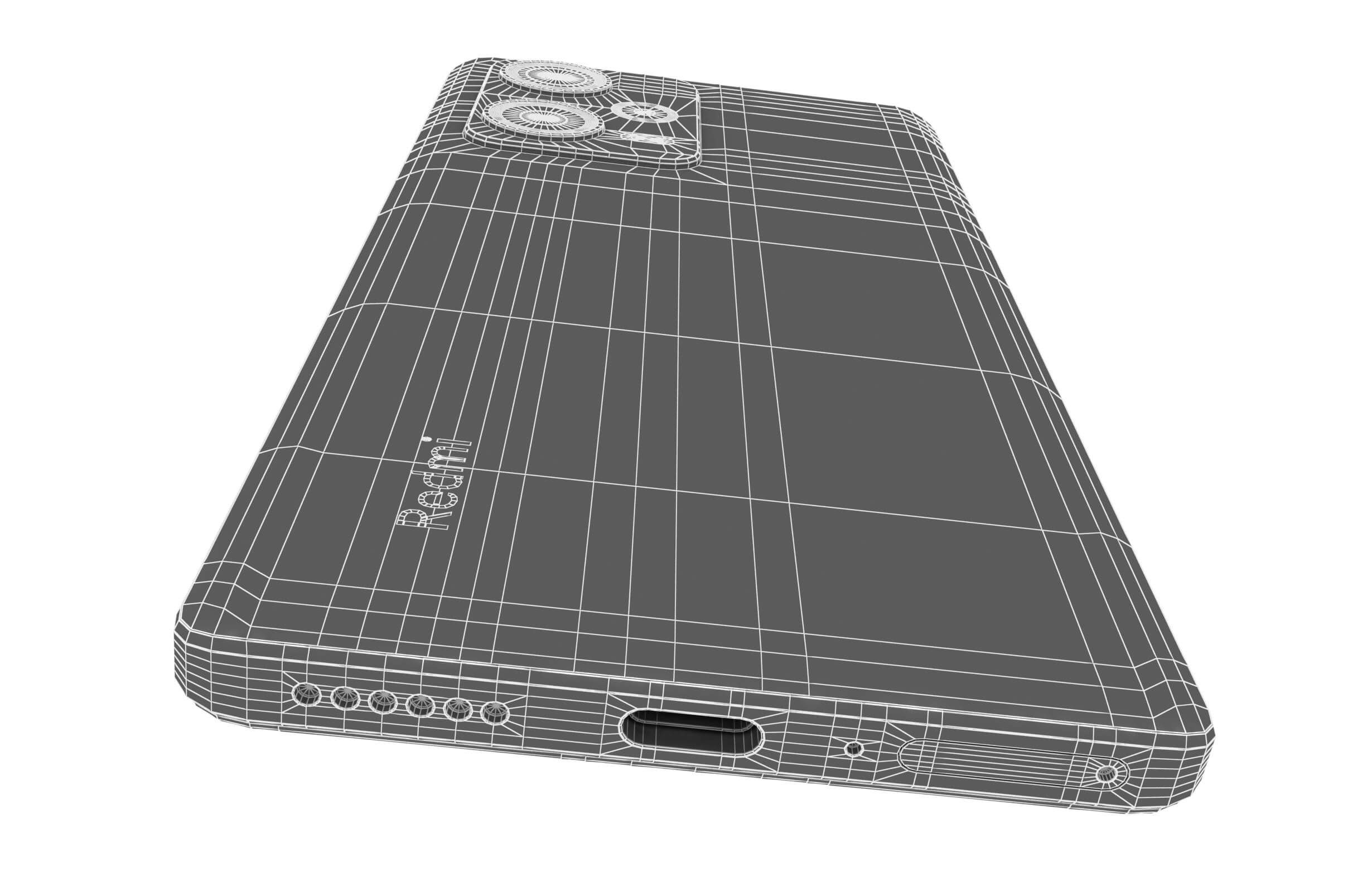 Xiaomi Redmi Note 12 Pro Plus Black - 3D Model by Rever_Art