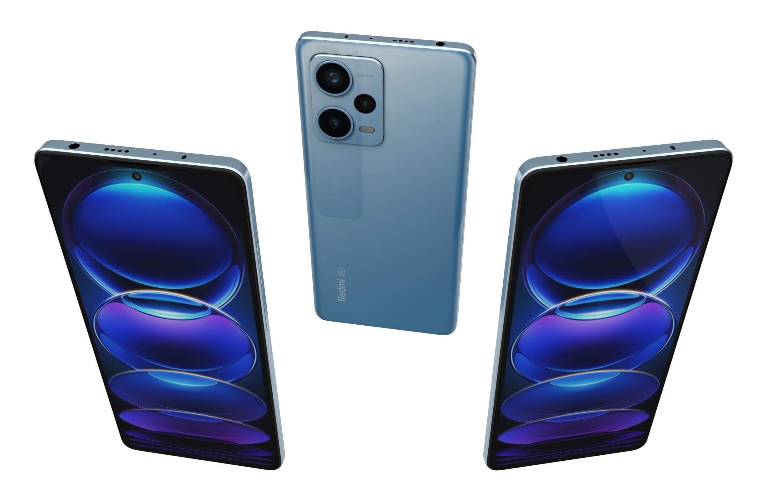 Xiaomi Redmi Note 12 Pro Plus Blue - 3D Model by Rever_Art