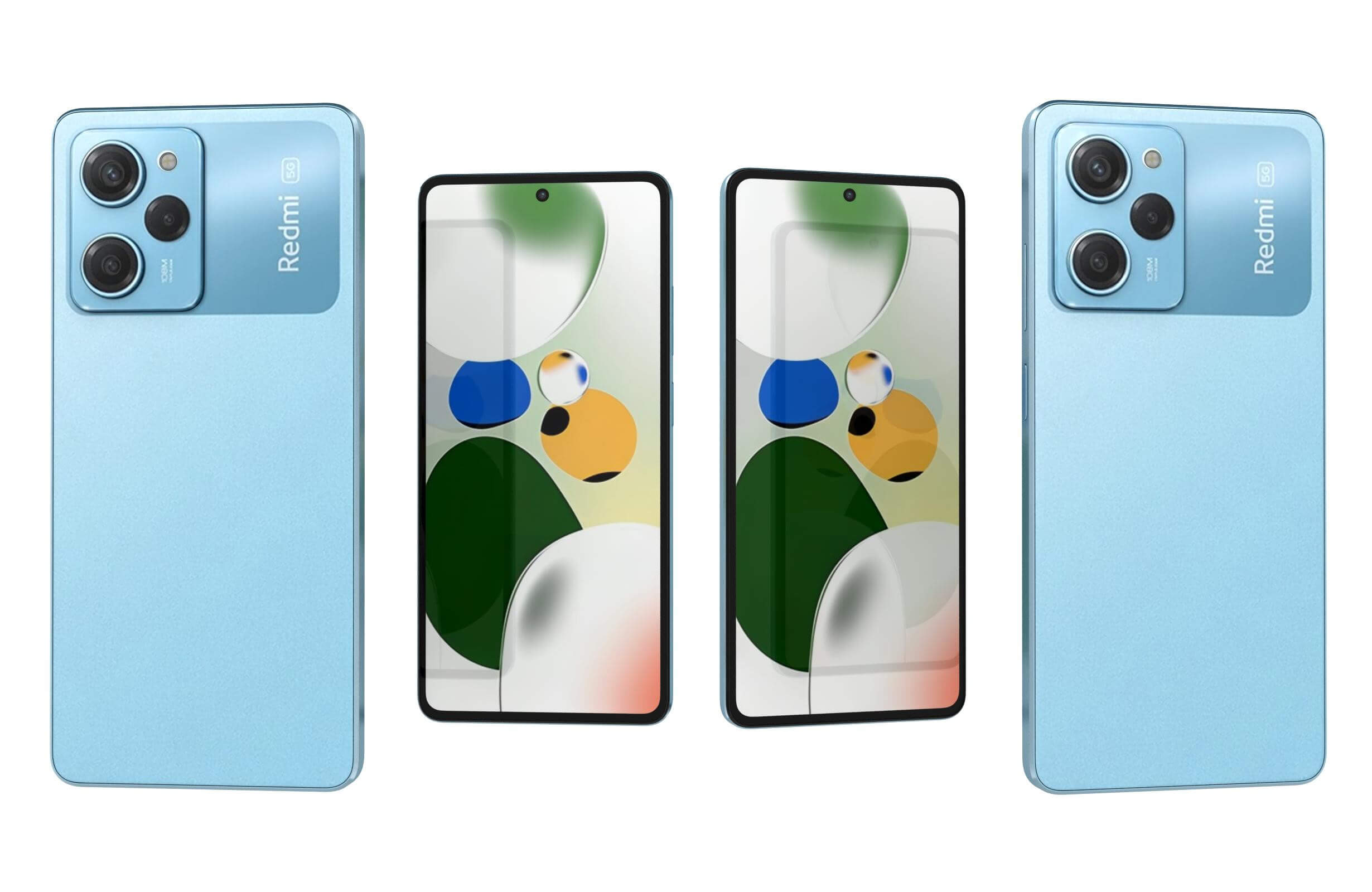 Xiaomi Redmi Note 12 Pro Speed Blue - 3D Model by Rever_Art