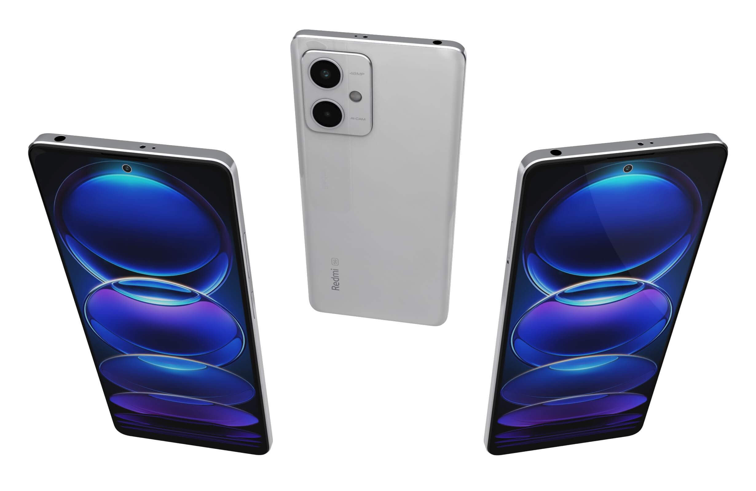 Xiaomi Redmi Note 12 White - 3D Model by Rever_Art