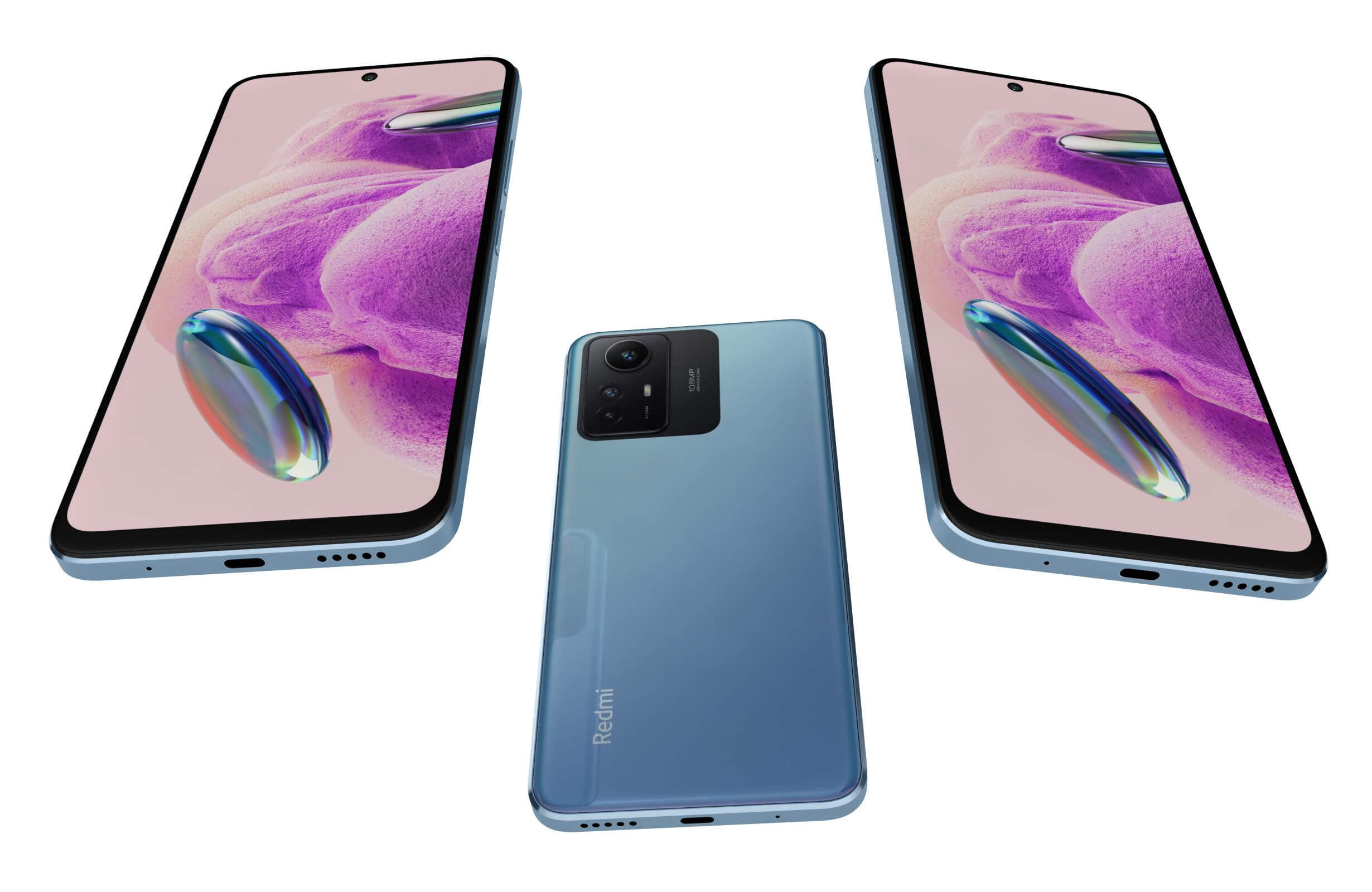 Xiaomi Redmi Note 12S Blue - 3D Model by Rever_Art