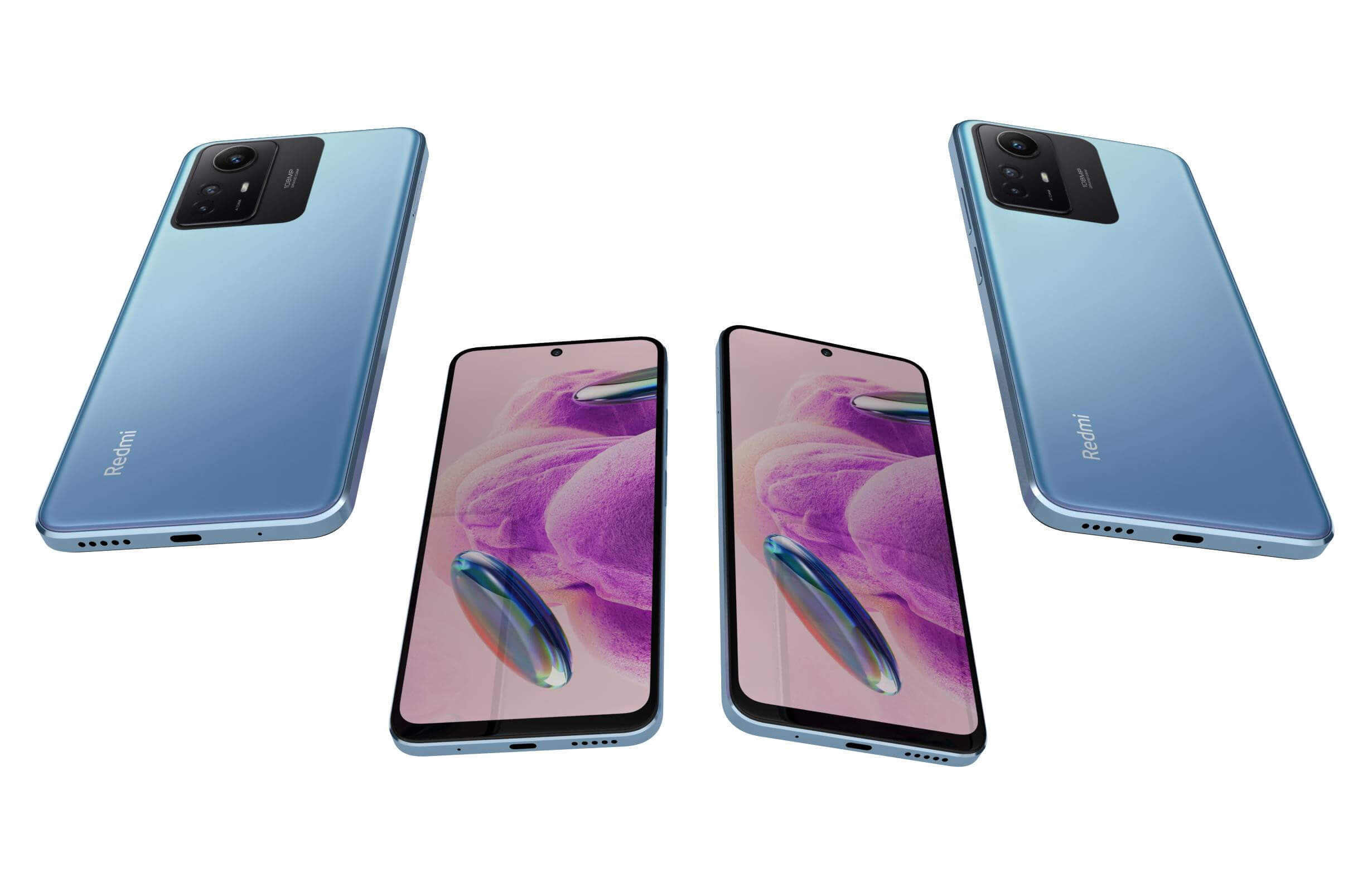 Xiaomi Redmi Note 12S Blue - 3D Model by Rever_Art